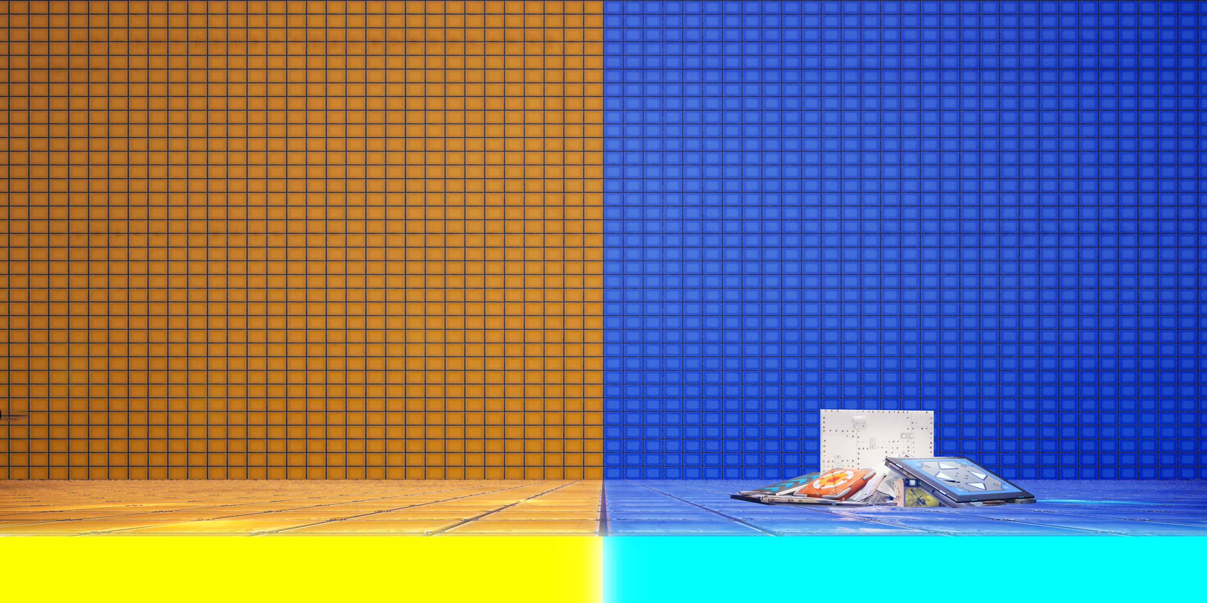 yellow & blue - all weapons 4906-9975-1133 by dazzq - Fortnite Creative ...