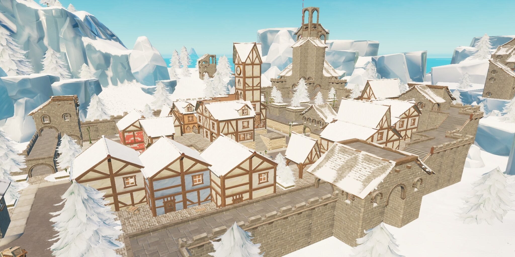 Winter Fortress Gun Game 0357-0287-0050 by astronixayt - Fortnite Creative Map Code - Fortnite.GG