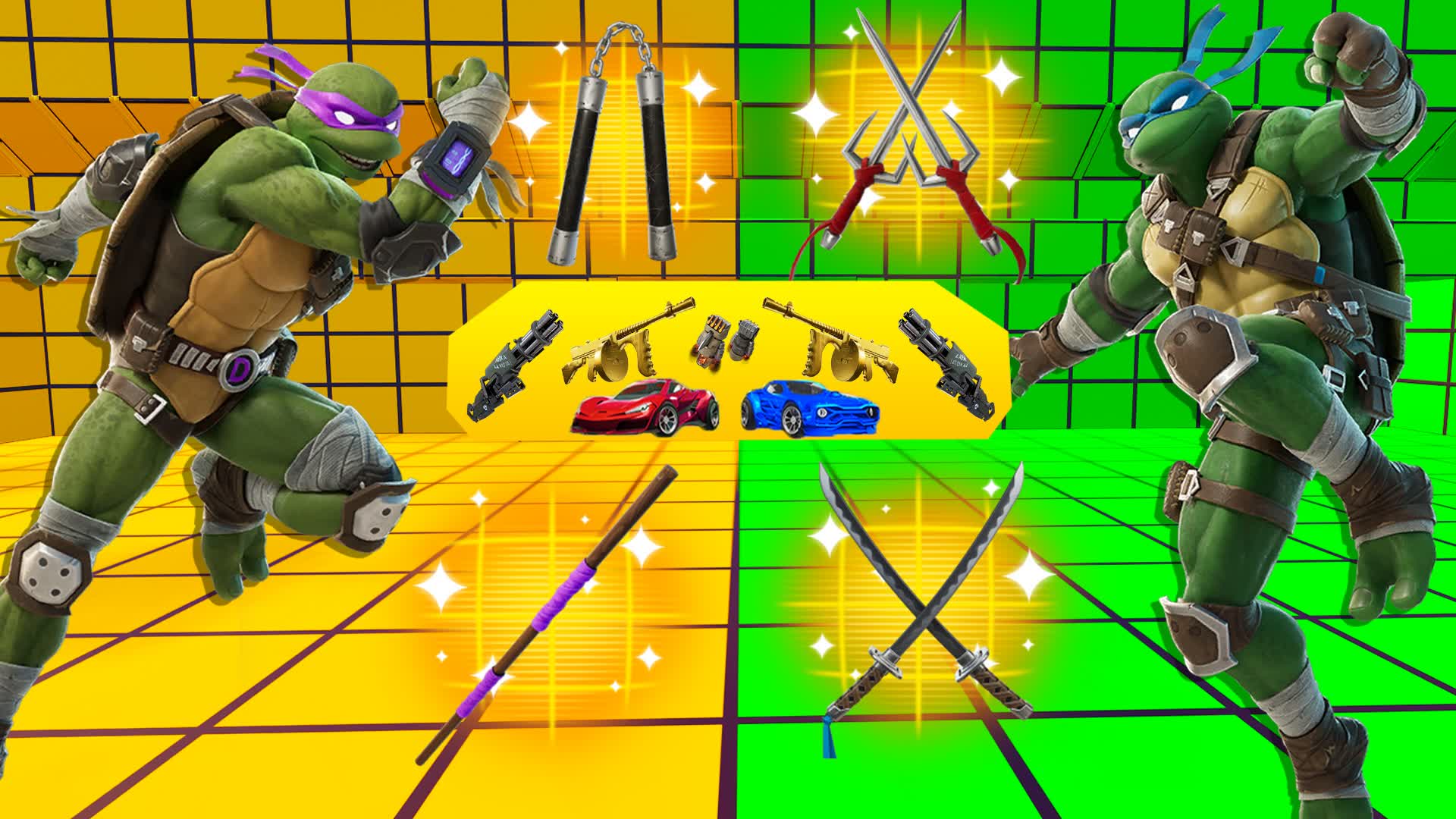 TMNT YELLOW VS GREEN 3181-8000-2397 by rockygift3 - Fortnite Creative ...