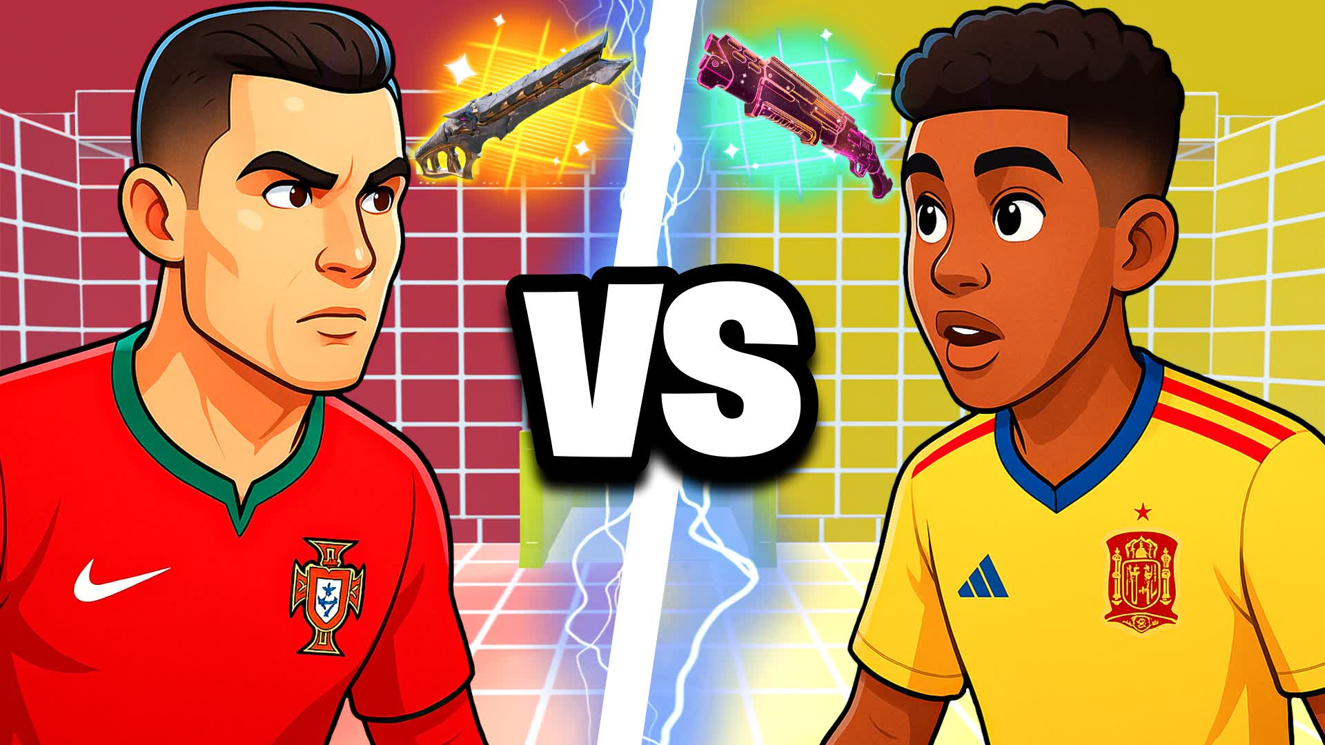 🐐RONALDO Portugal VS Lamine Yamal Spain (0425-5383-8767) by 6th ...