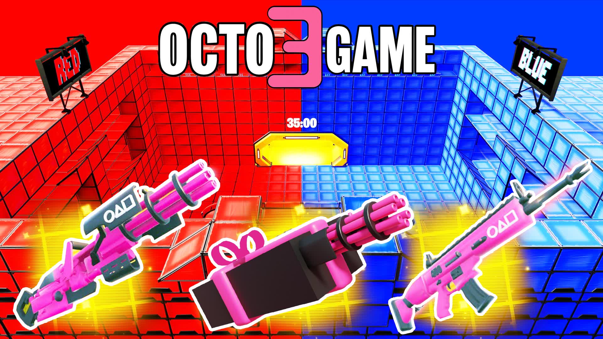 OCTO GAME RED VS BLUE 1V1 🔴🔵 1325-0863-2171 by wannabe - Fortnite