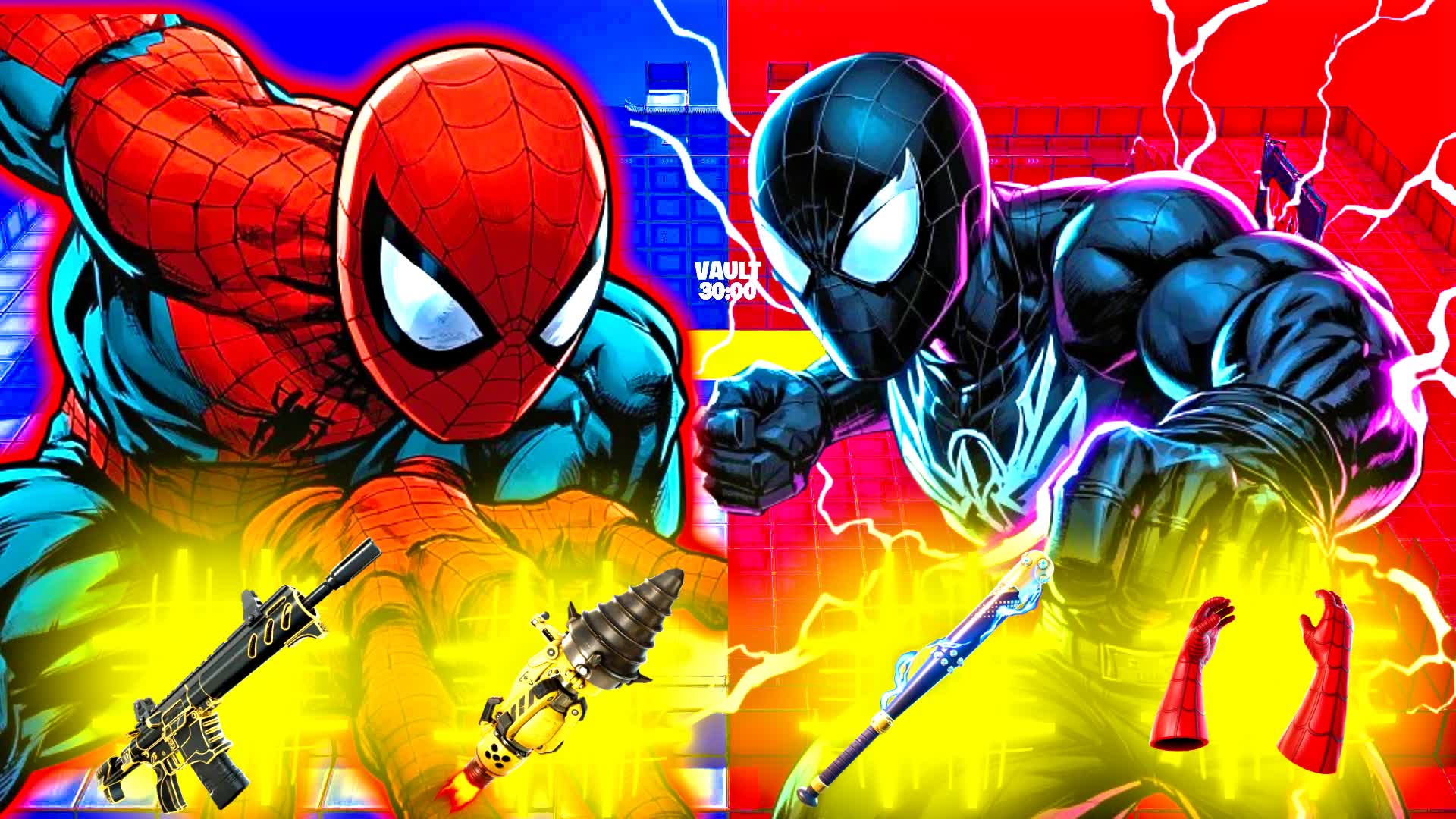 🕷️ SPIDERMAN VS SYMBIOTE🖤 1699-7650-2785 by gabyx - Fortnite Creative Map Code - Fortnite.GG