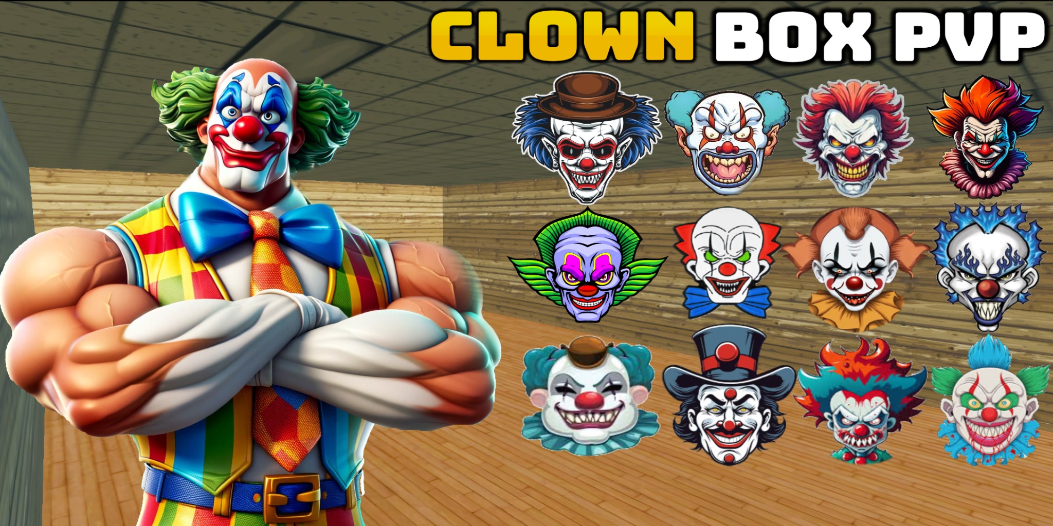 🤡 CRAZY CLOWN BOX PVP 📦 9851-9986-6614 by attrvcts - Fortnite Creative Map Code - Fortnite.GG
