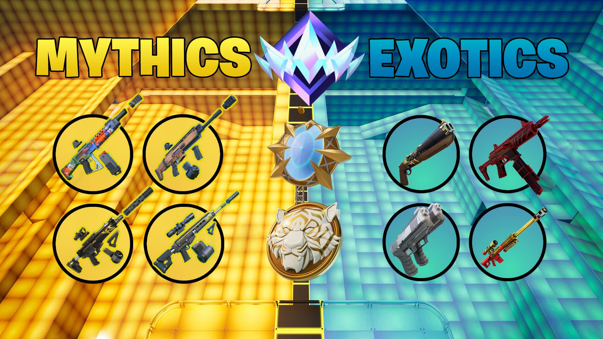 RANKED 🏆 MYTHIC VS EXOTIC 💎 6782-9315-1706 من ابتكار bananarahhrahh ...