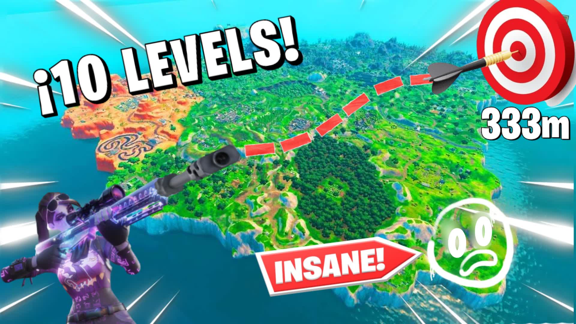 10 LEVELS IMPOSSIBLE TRICKSHOT🎯🏆 6777-5977-1528 by dreamscape_fn - Fortnite Creative Map Code ...