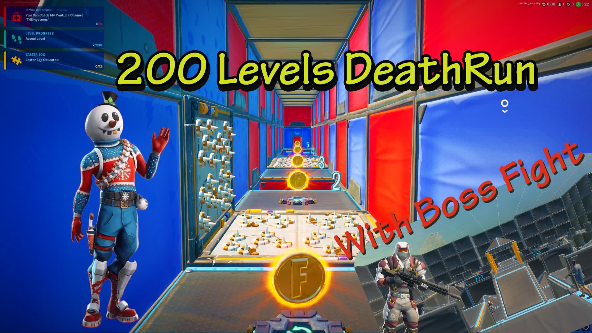 200 levels Deathrun 🏅 With BOSS Fight💣 0467-1593-0877 by mysteres89 - Fortnite Creative Map Code ...