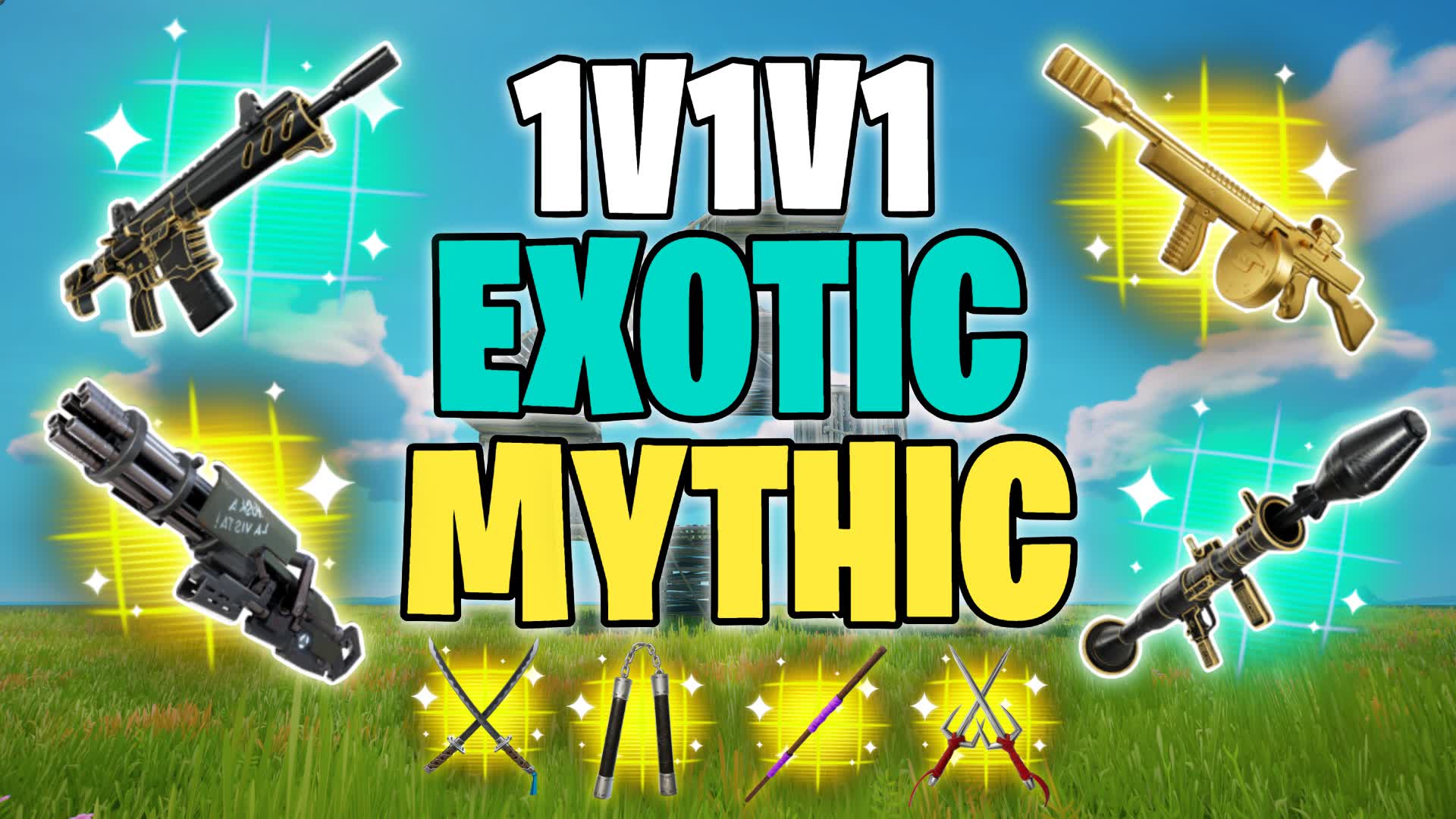1v1v1 EXOTIC RELOAD OG PVP FFA HERO 1v1 9968-4978-4171 by ramxily - Fortnite Creative Map Code ...