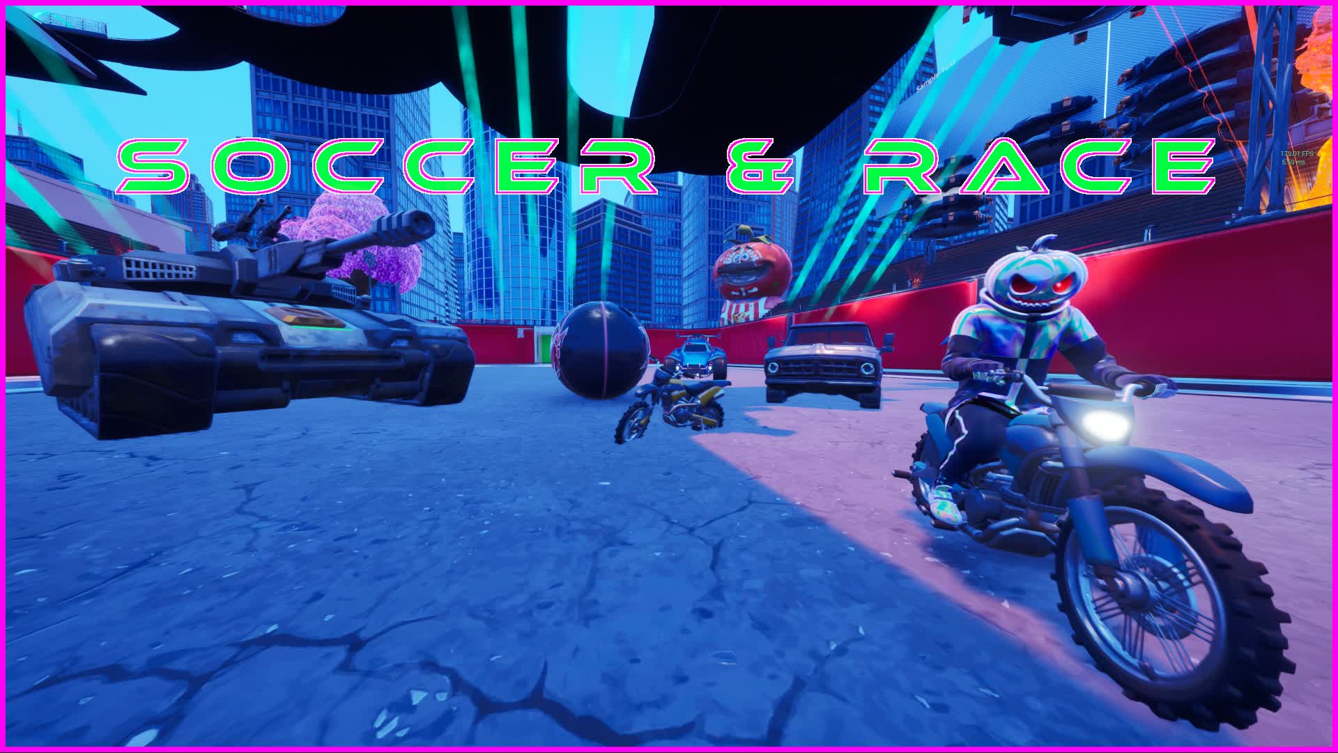 SOCCER & RACE 8574-7065-8915 by nontext - Fortnite Creative Map Code ...