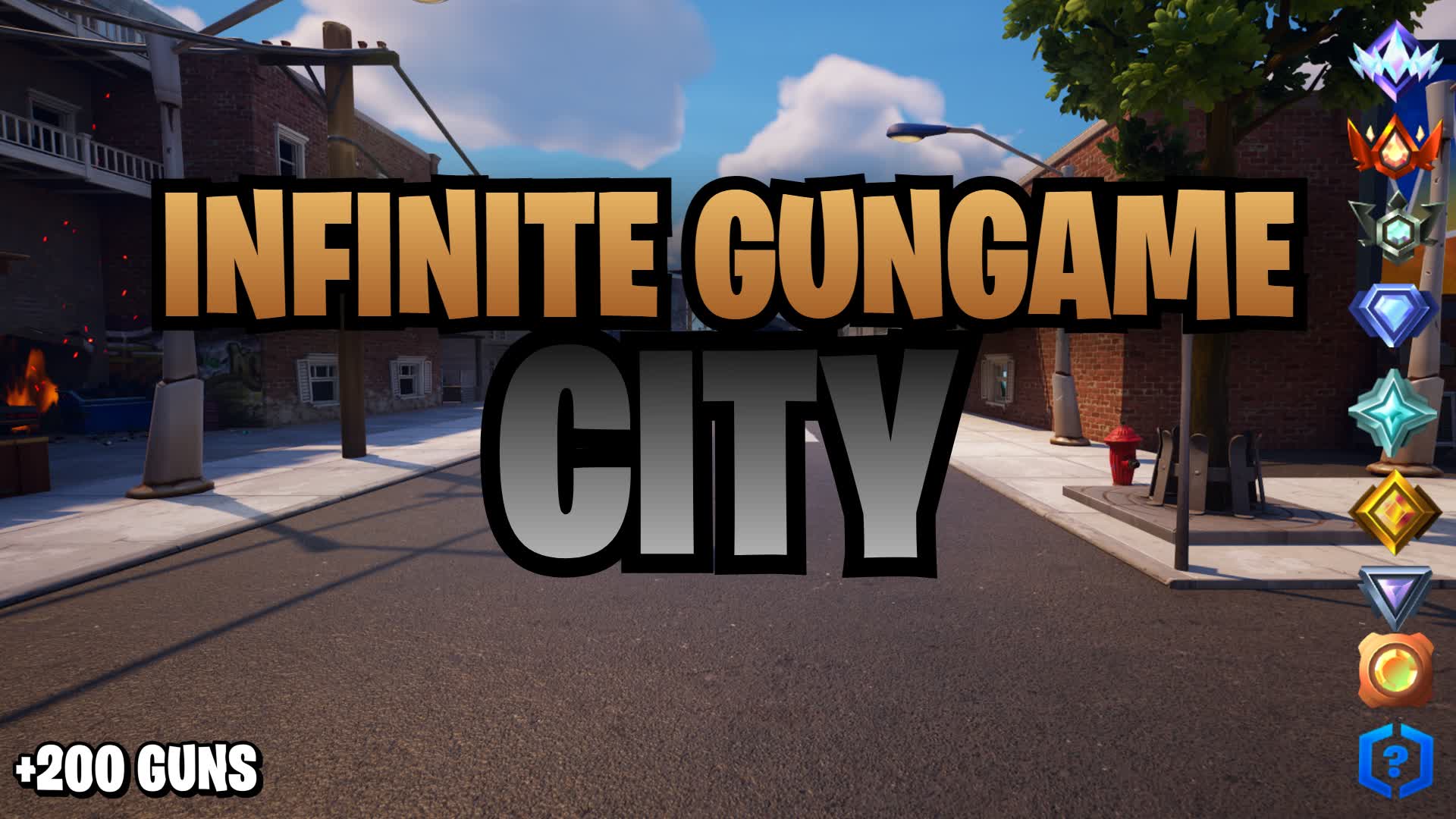 CITY INFINITE GUN GAME!🌆 4138-8075-9041 by espodro - フォートナイト