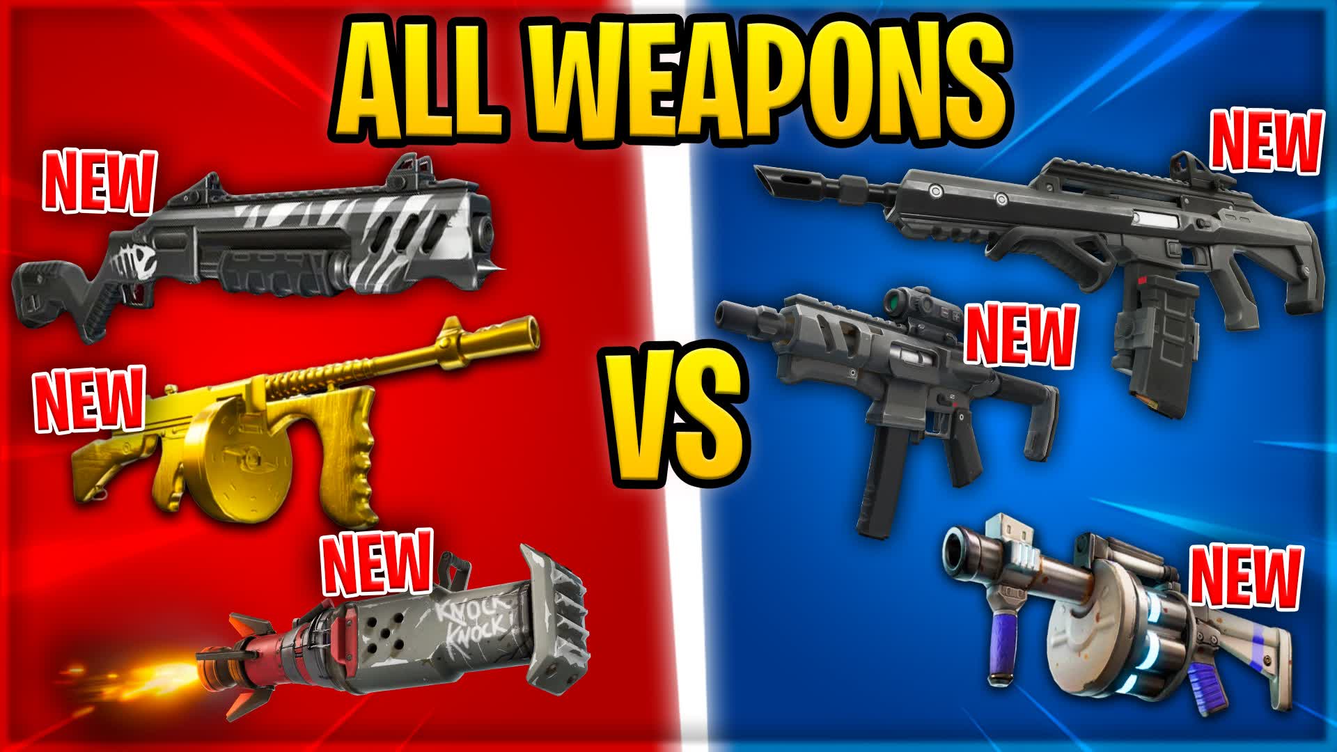 ALL WEAPONS 🔴 RED VS BLUE 🔵 3179-1265-5329 by zakrzakyt - Fortnite ...