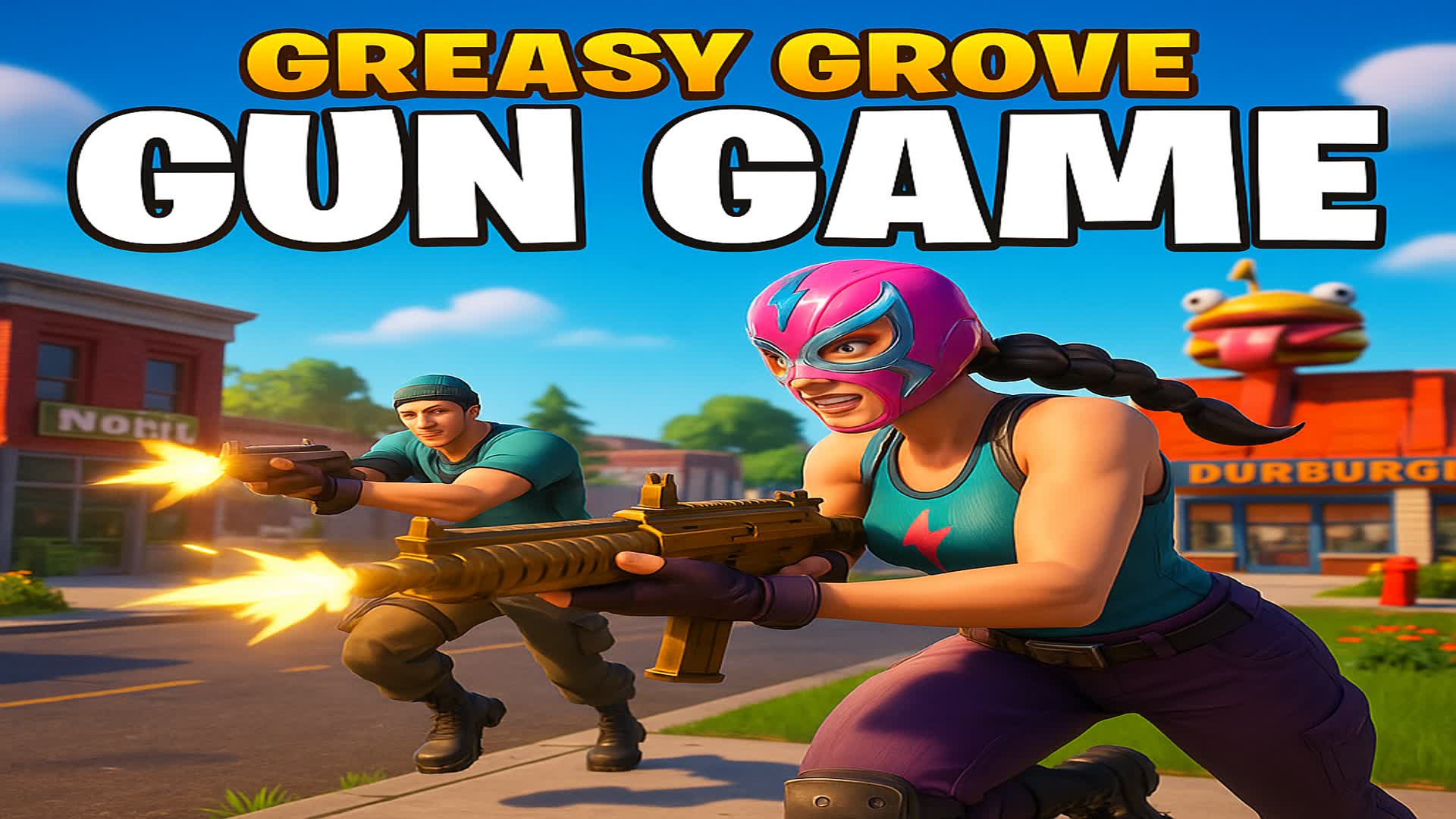 GREASY GROVE SPEED GUN GAME🎯🔫 0326-0213-1643 by madebydav - Fortnite ...