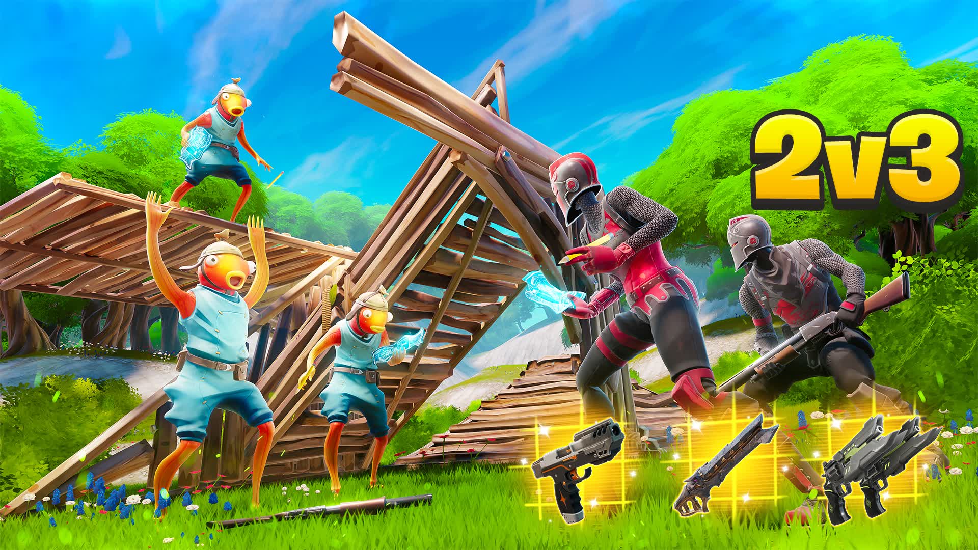 2V3 CLUTCH REALISTICS 🎯[SPEED,2V3,TRIO] 9437-7404-5093 by martoz - Fortnite