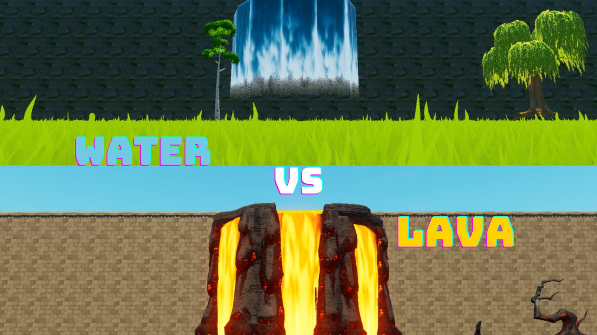 Water vs lava zone wars 0044-3852-4539 by juv - Fortnite Creative Map Code - Fortnite.GG