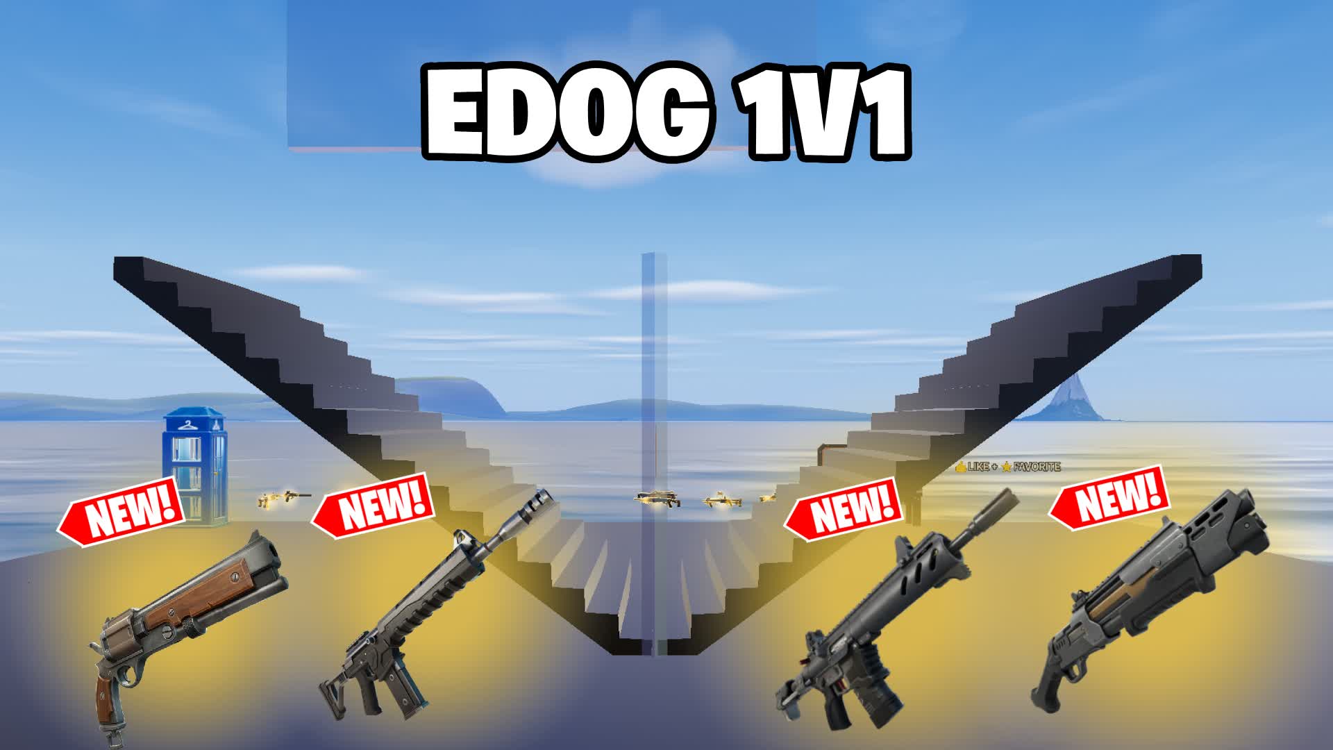 EDOG 1V1 V2 (200 PUMPS) 9576-2796-5996 by edogpro - Fortnite Creative Map Code - Fortnite.GG