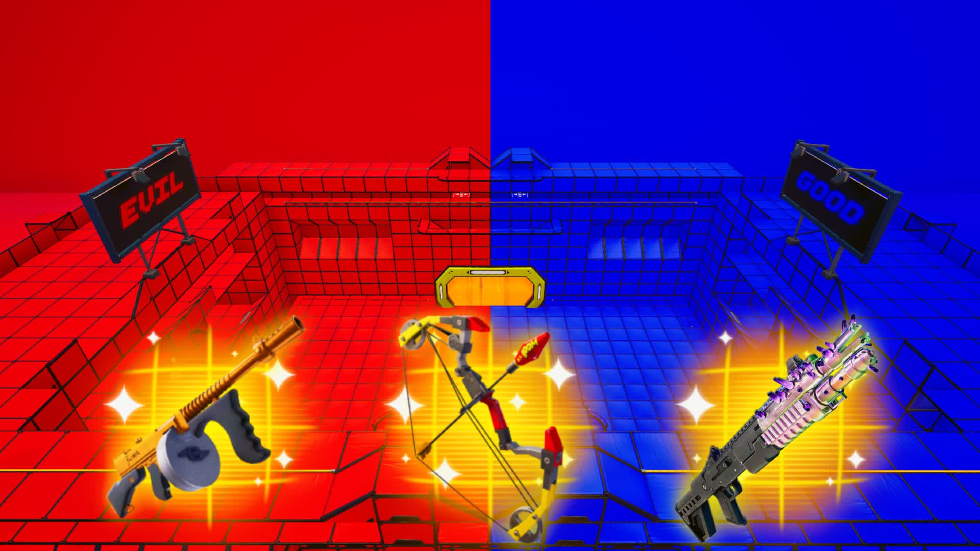 CRAZY EVIL VS GOOD 🔴🔵 2588-8482-4968 by shbu - Fortnite Creative Map ...