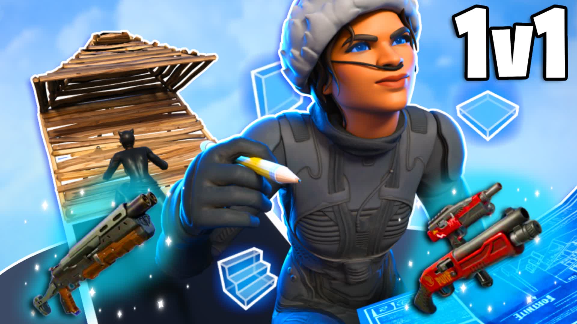 MINILEE 1V1 BUILD FIGHTS 7687-4687-9939 by minilee - Fortnite Creative Map Code - Fortnite.GG