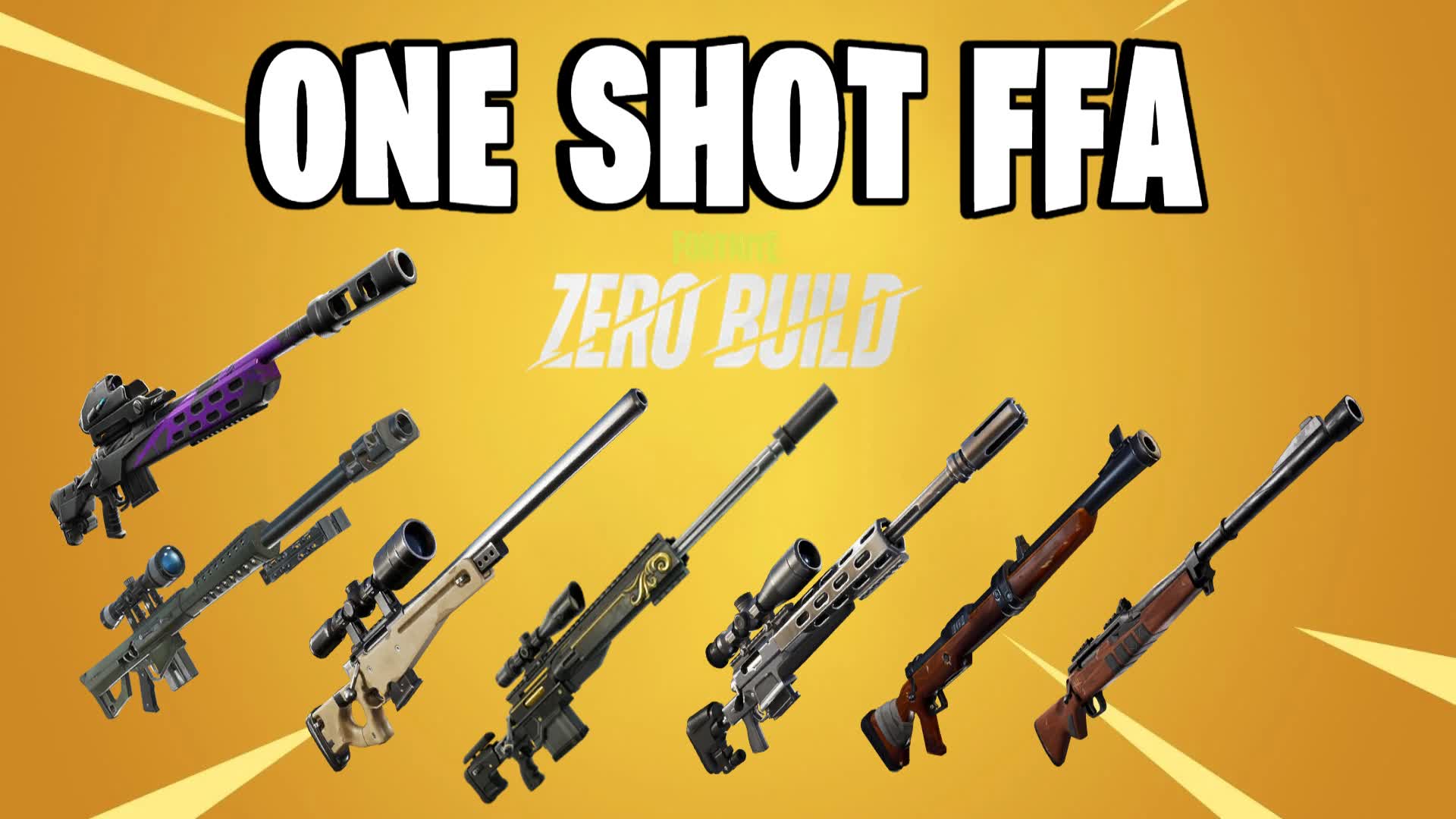 ONE SHOT - ZERO BUILD🎯 6197-7312-1294 by kempo - Fortnite Creative Map ...
