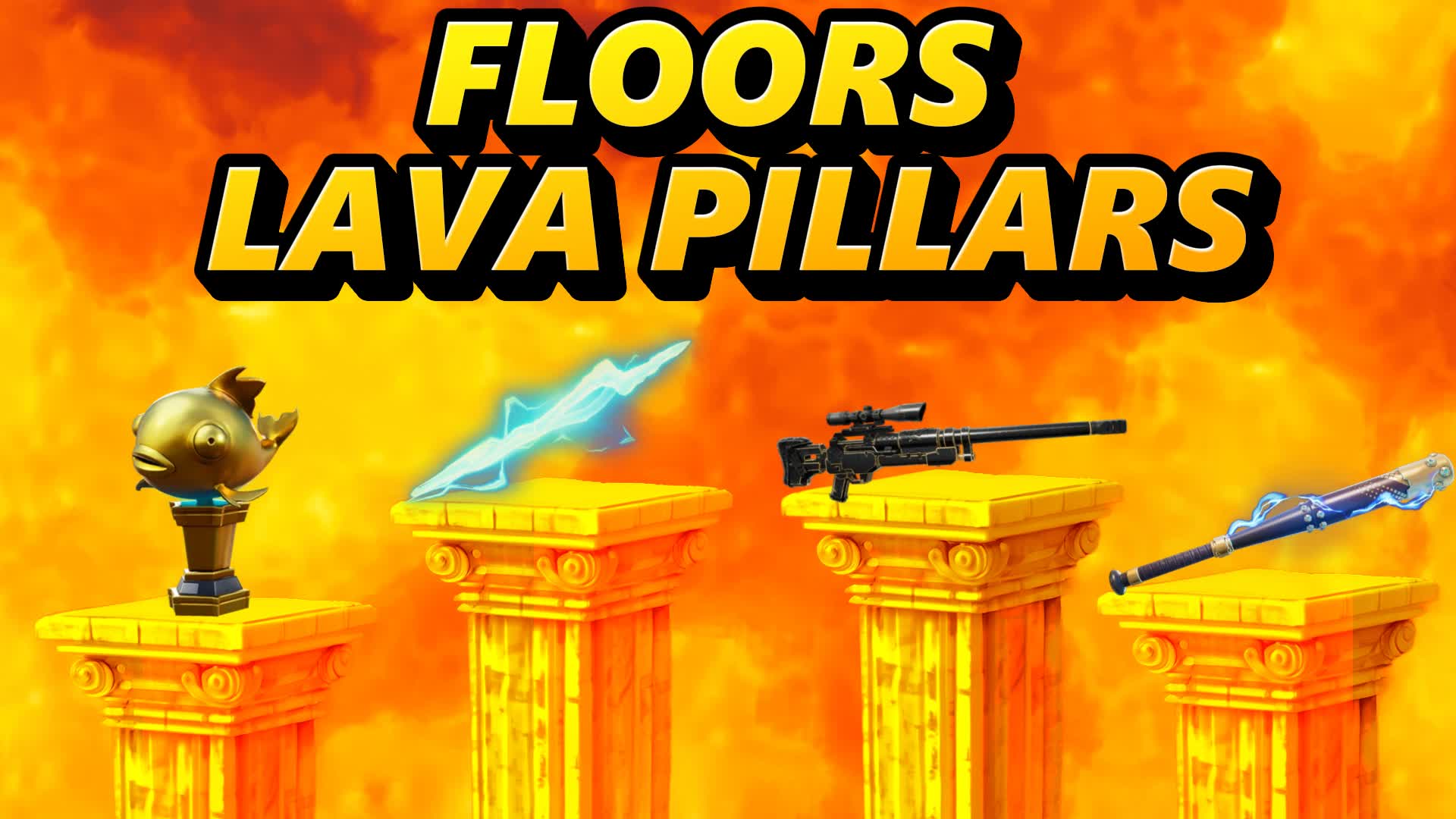 FLOORS LAVA PILLARS 2589-6973-0450 by b0bbyszn - Fortnite Creative Map Code - Fortnite.GG
