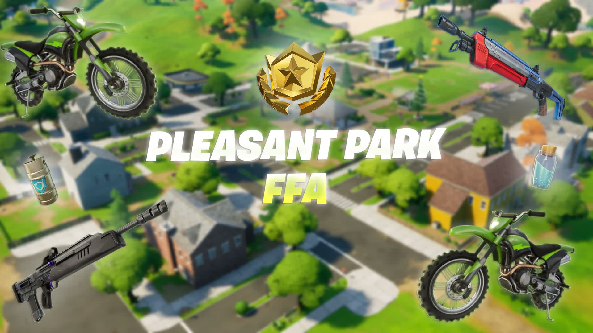 🏞️Pleasant Park: FFA🌟 (Bikes) 2202-2196-2160 by nsmash - Fortnite.GG
