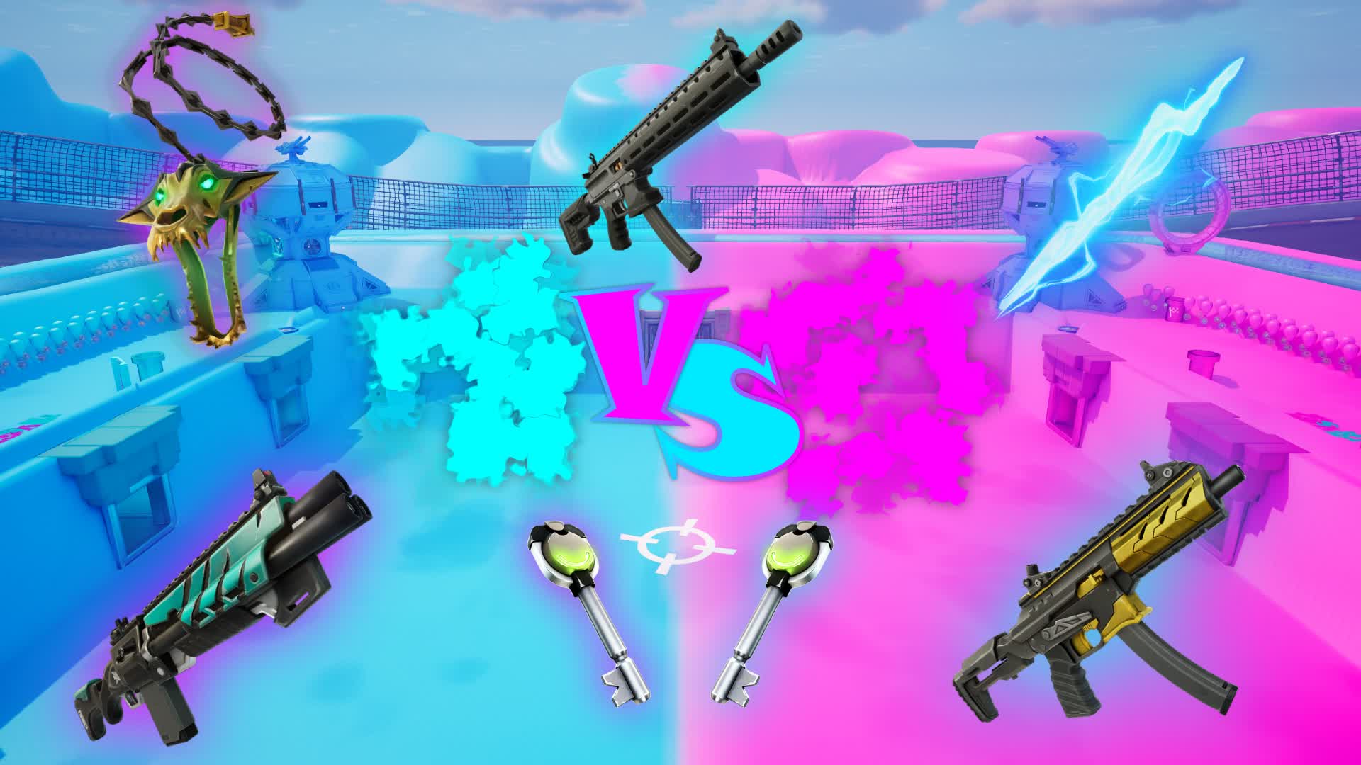 Pink VS Blue Free For All 🌈 0456-2555-2276 by thomas21tm - Fortnite ...