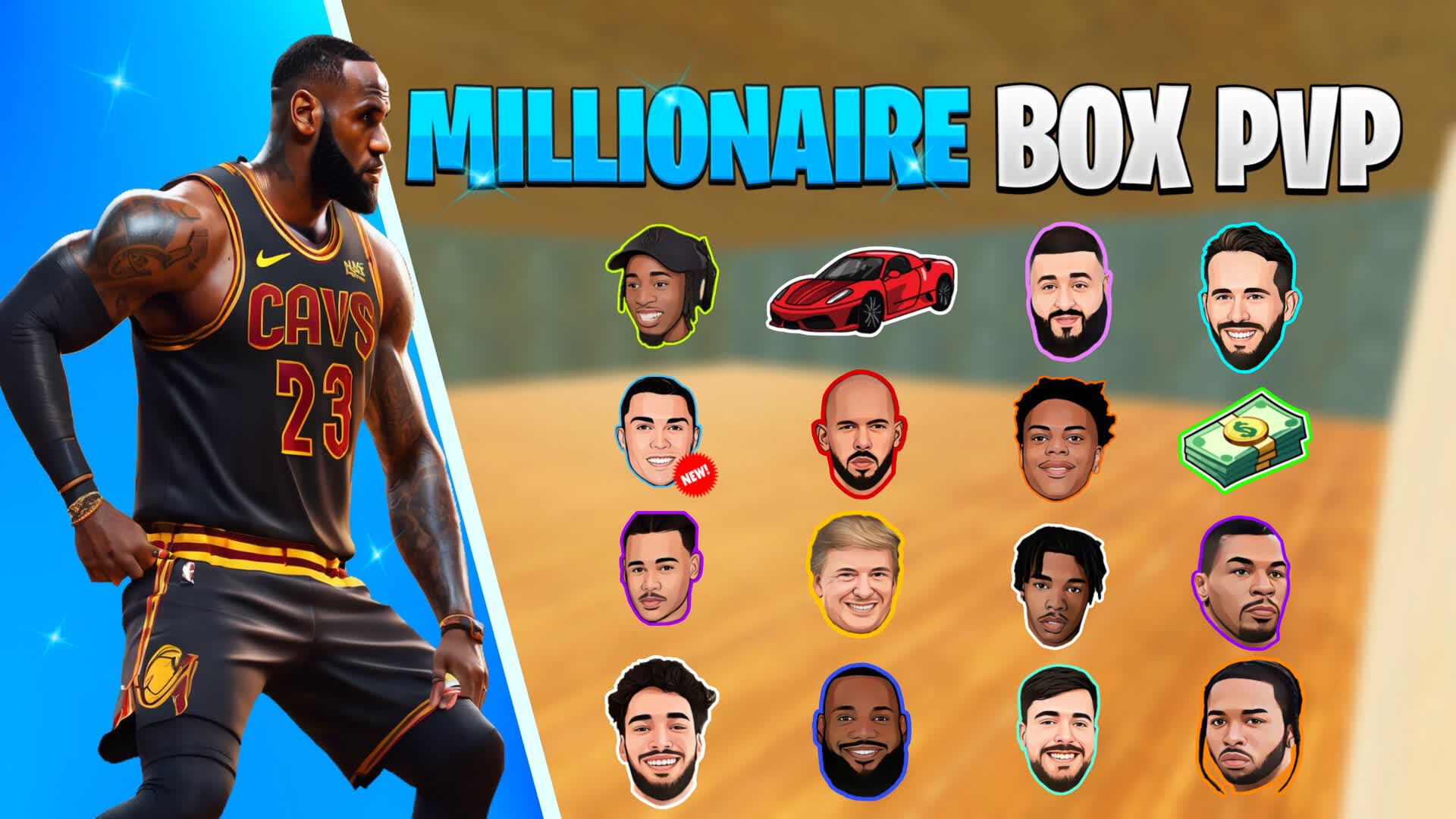 MILLIONAIRE BOX PVP📦 9128-5026-6726 by xtrix - Fortnite Creative Map Code - Fortnite.GG