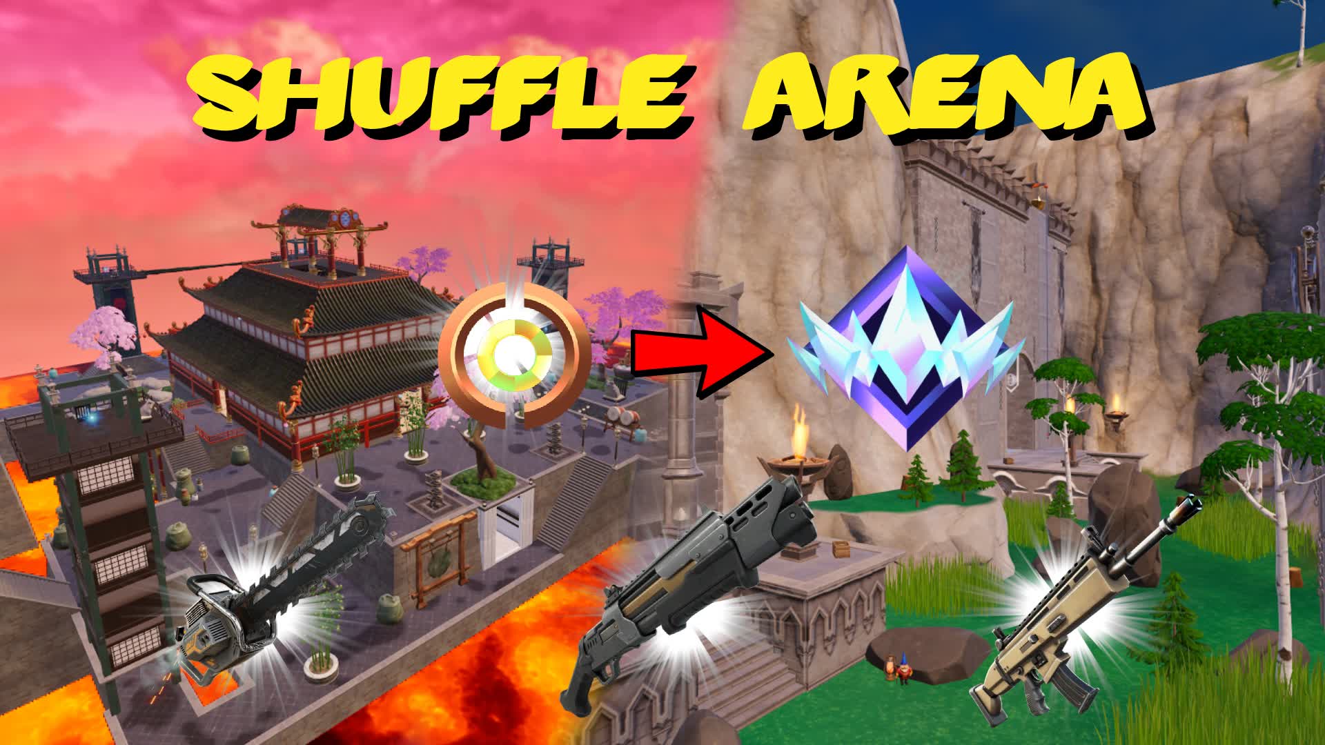 SHUFFLE ARENA 6343-7027-9682 by lfng - Fortnite Creative Map Code ...