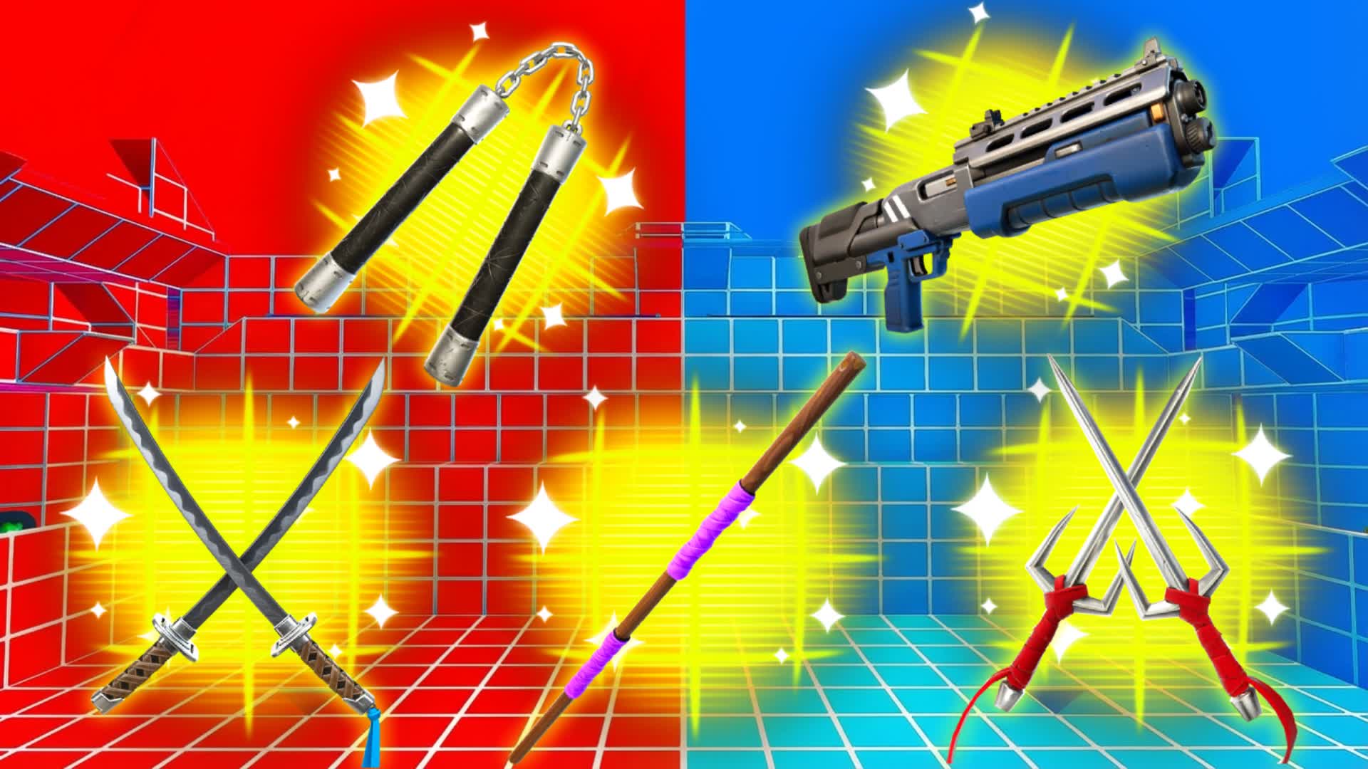 TMNT RED VS BLUE 🔴🔵 INSANE 9476-0531-3980 by awaky - Fortnite