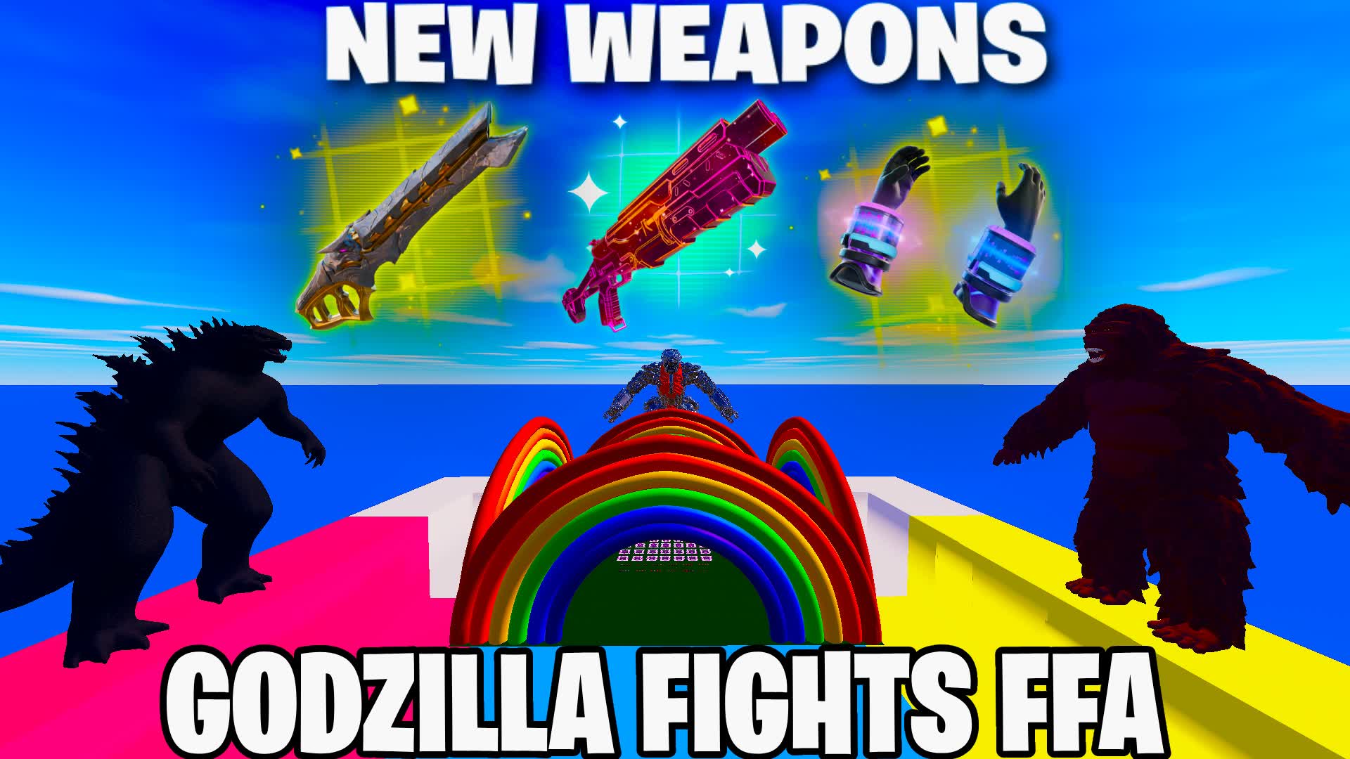 GODZILLA FIGHTS FFA 2436-7401-6745 by agentboy - Fortnite Creative Map ...