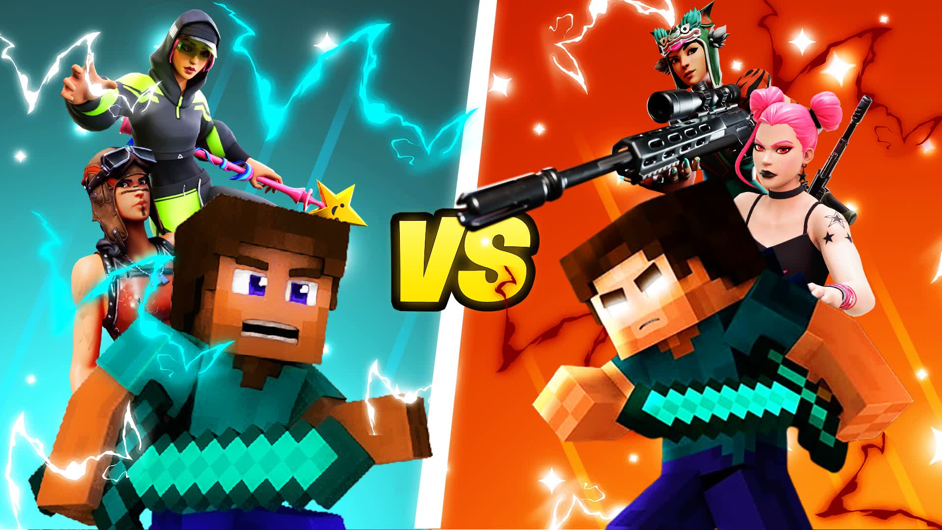 🔵Steve VS Herobrine🔴 8135-0151-1260 by lindsay - Fortnite Creative Map ...