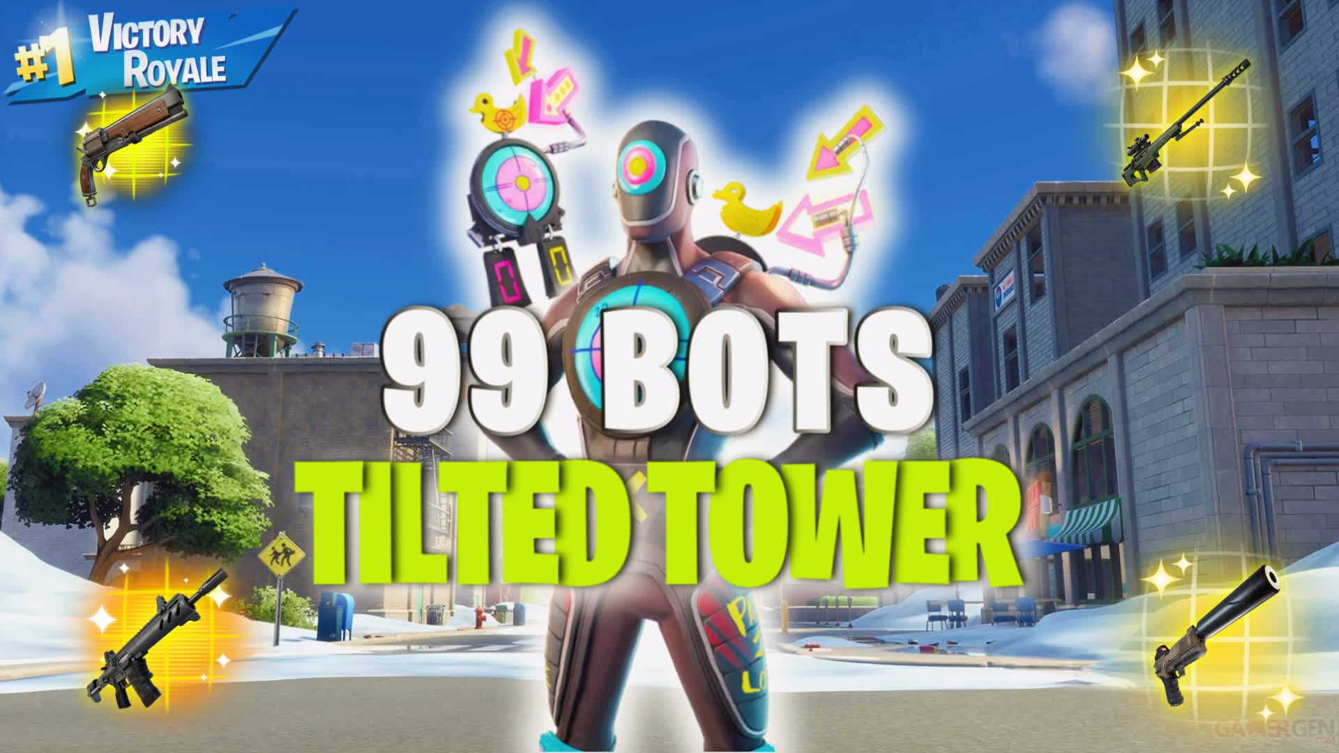 CRAZY BOT FARM ROYALE BASE WARS ⭐ HÉROS 7663-3895-3830 by sekkty - Fortnite Creative Map Code ...