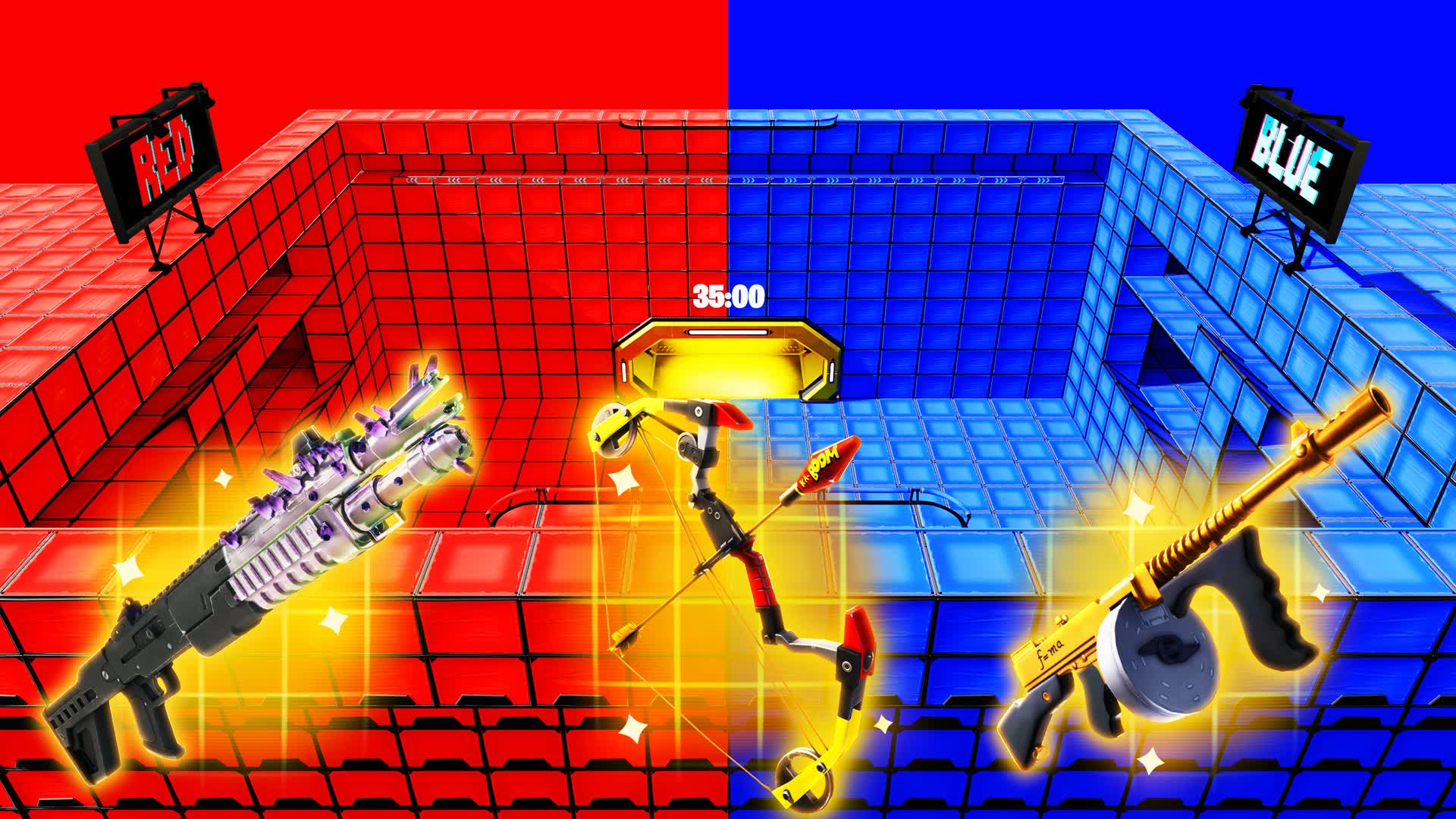 CRAZY RED VS BLUE 🔴🔵 9244-4772-9259 by mandarine.fn - Fortnite Creative ...