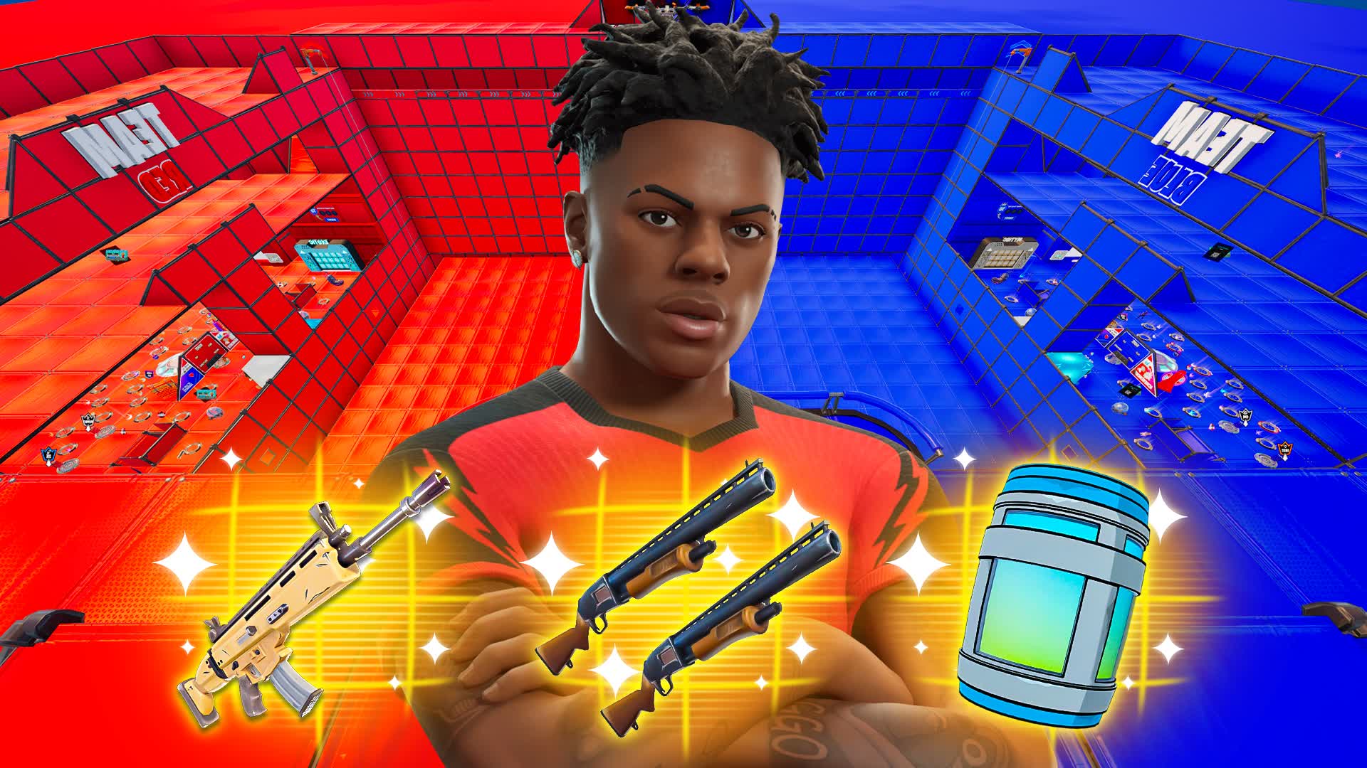 RIZZY GUY RED VS BLUE 🔴🔵 3042-8591-0889 by ytsac - Fortnite Creative ...