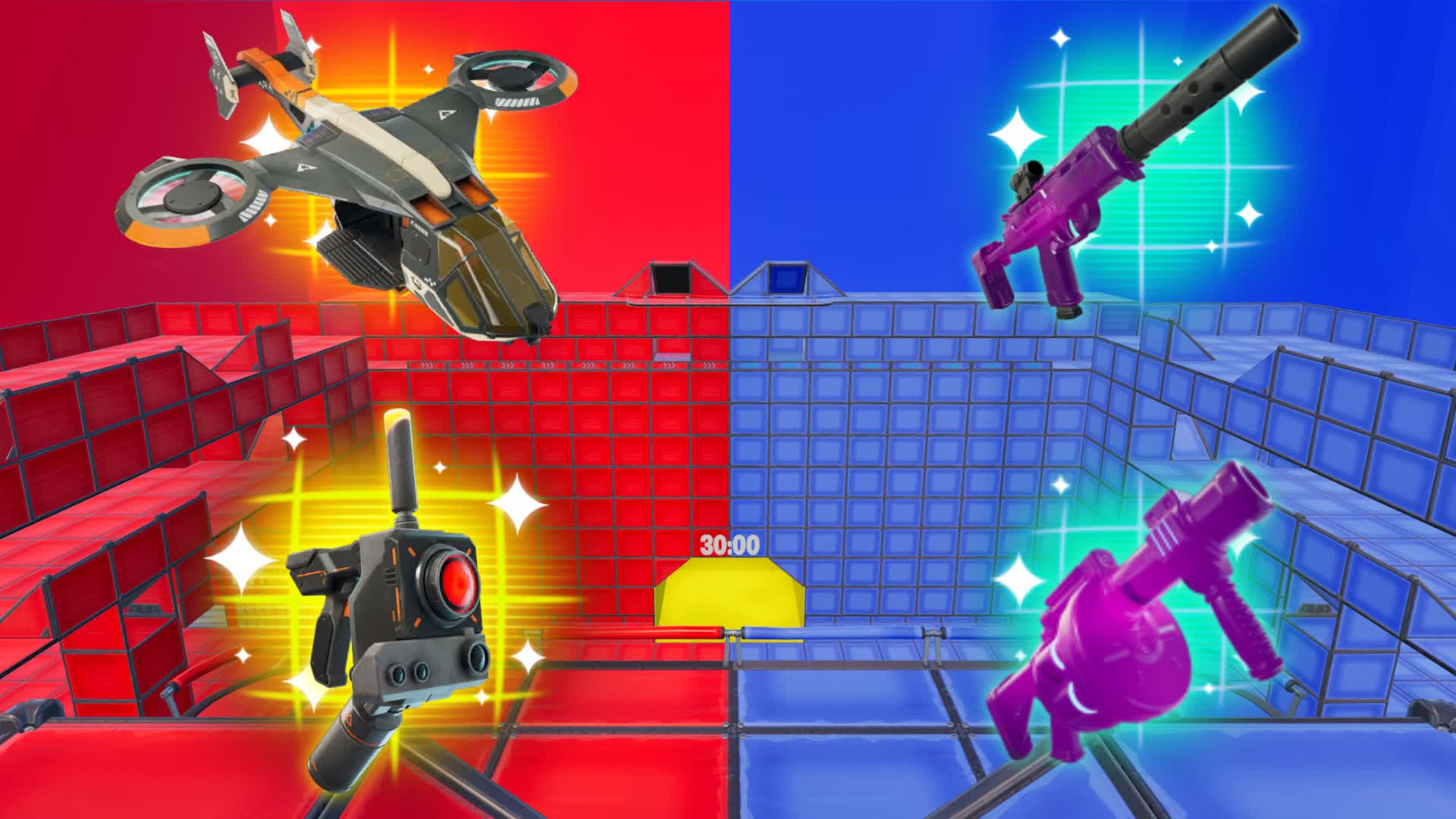 SUPER RED VS BLUE 🔴🔵 (MASHOR) 8106-7117-8193 by mashor - Fortnite