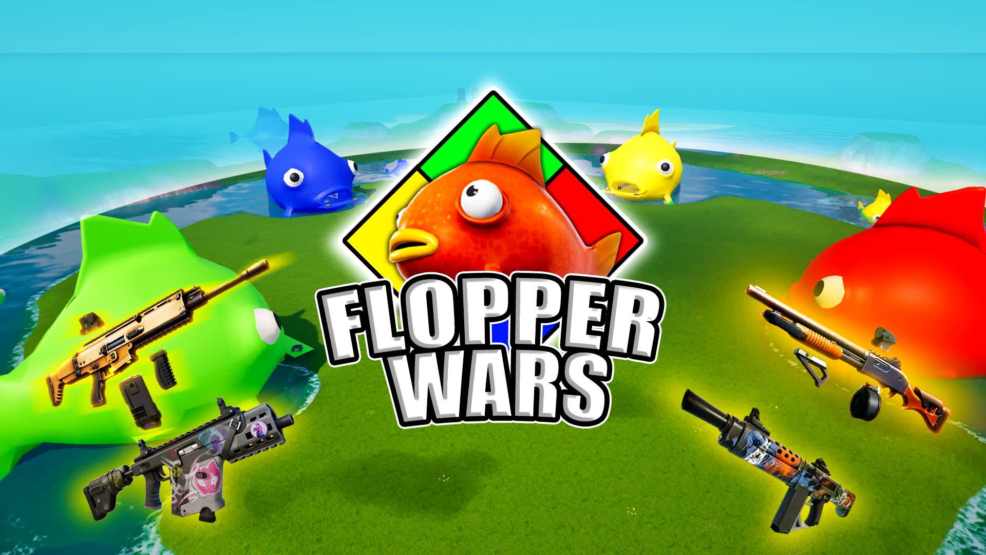 Juega 🐠 FLOPPER WARS ⭐ - 0600-7034-3795 | Fortnite Zone
