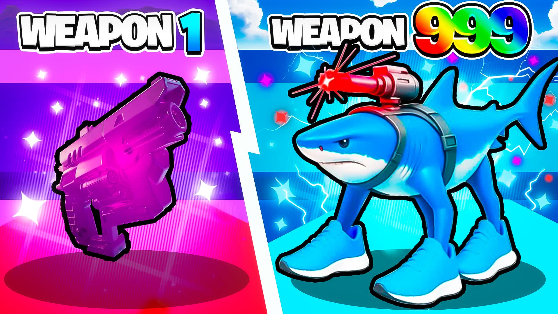 BRAINROT GUN GAME 🦈ONE SHOT🎯 1733-8236-5864 by craftofbattle - Fortnite