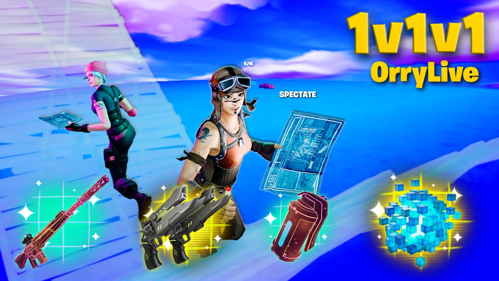 Orrylive 1v1v1 Build Fights (200 Pumps) 7762-8752-3844 by orry - Fortnite Creative Map Code ...