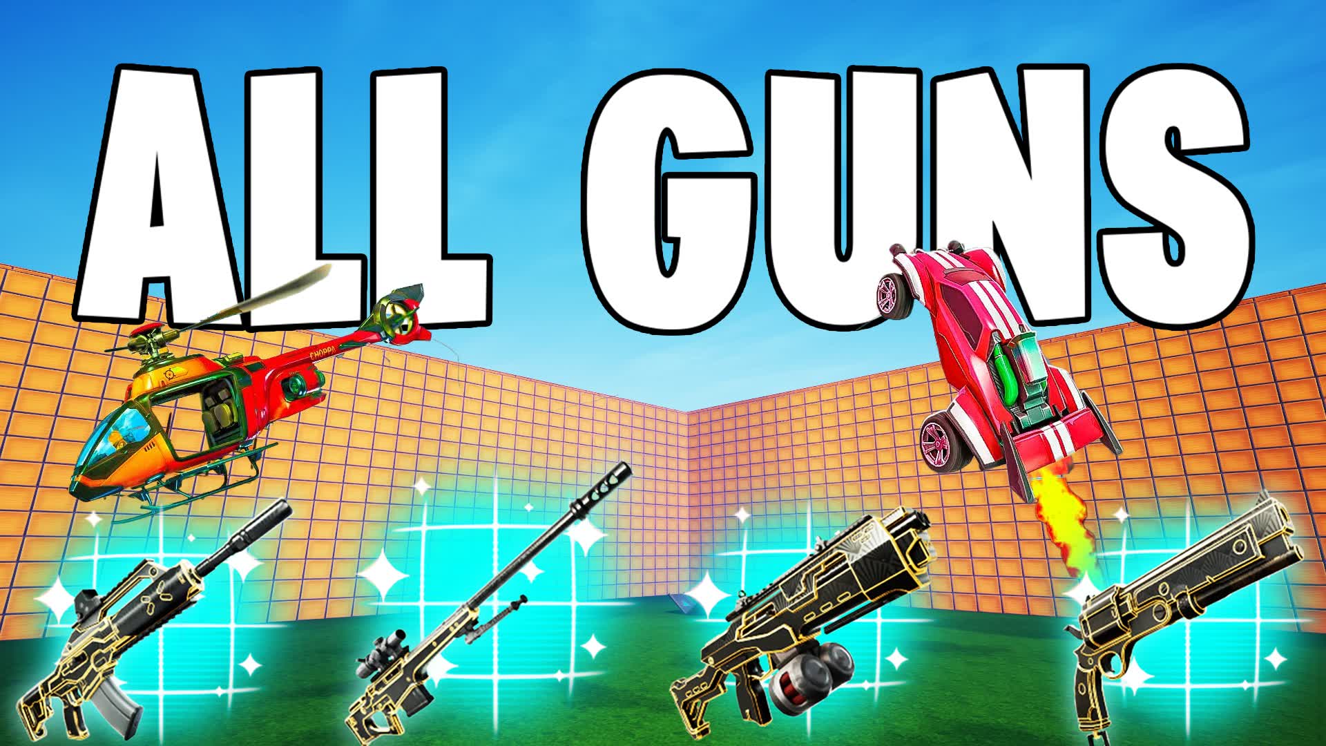 ALL WEAPONS & VEHICLES 1V1 6388-1086-3270 by zwo - Fortnite Creative Map Code - Fortnite.GG
