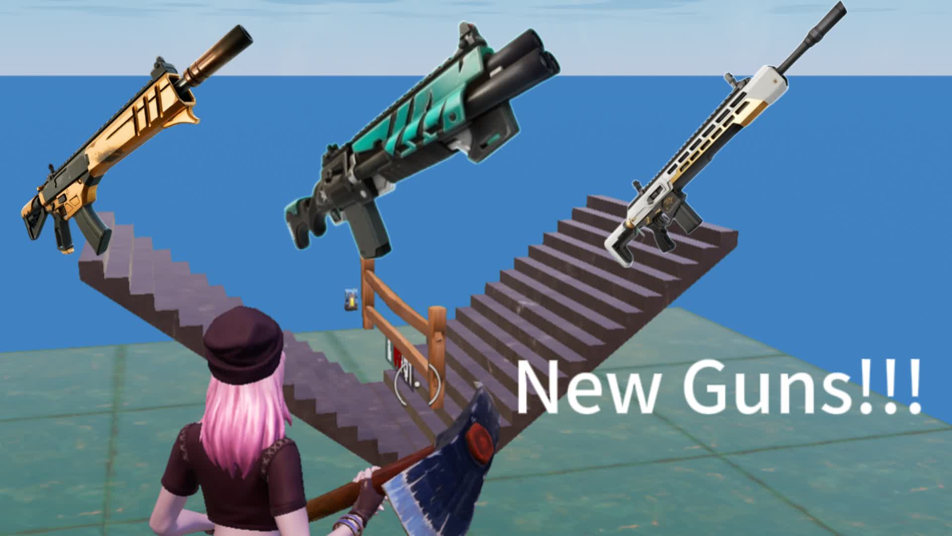 NEW GUNS 1v1 4106-9917-8393 by vanessazzz - Fortnite Creative Map Code ...