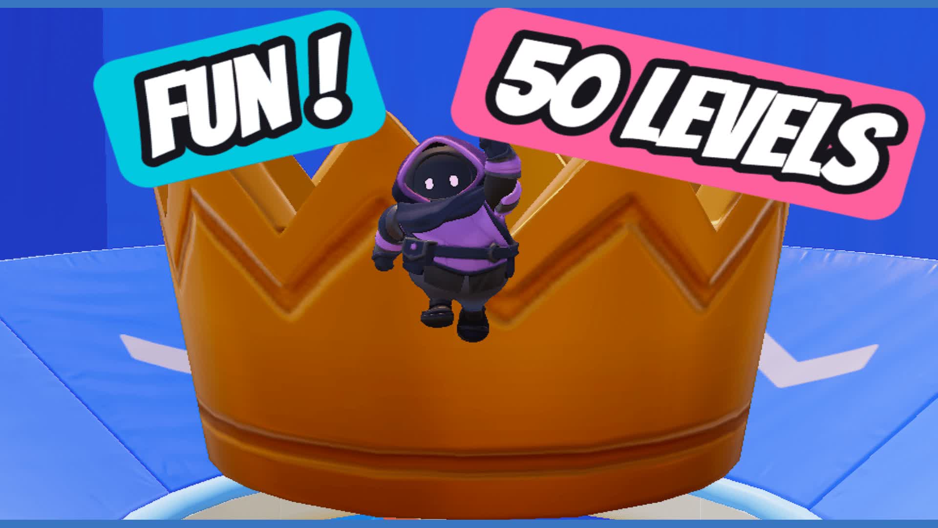 (UPDATE) 50 Level Fall guys parkour 1513-3143-0316 by bigsimo ...