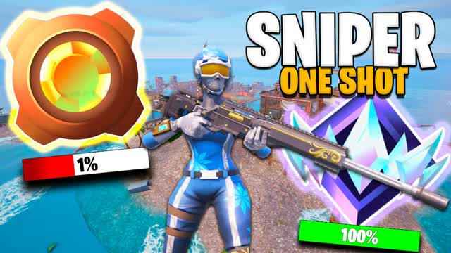SNIPER ONE SHOT 🎯 [ALL SNIPER] 4186-4121-7273 من ابتكار smi996 - Fortnite