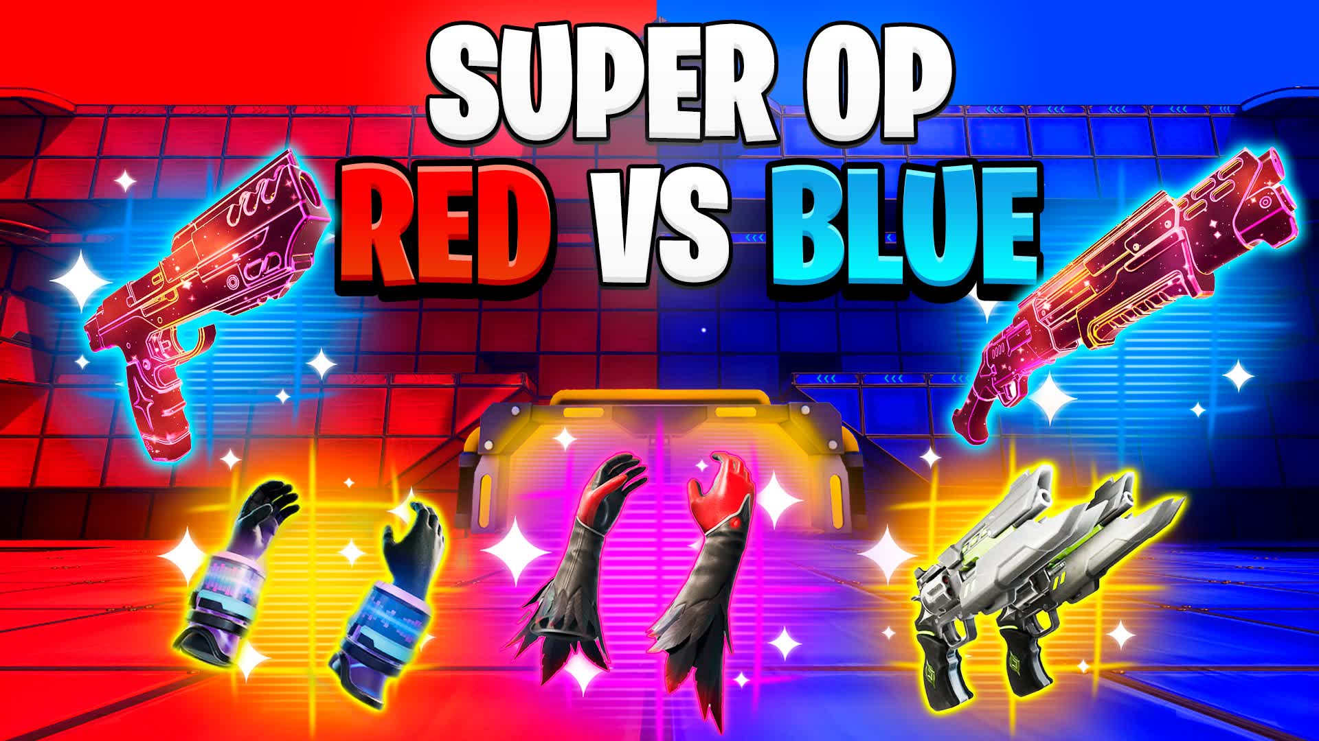 SUPER OP RED VS BLUE 🔴🔵 1268-4665-3031 by mobab - Fortnite Creative Map ...