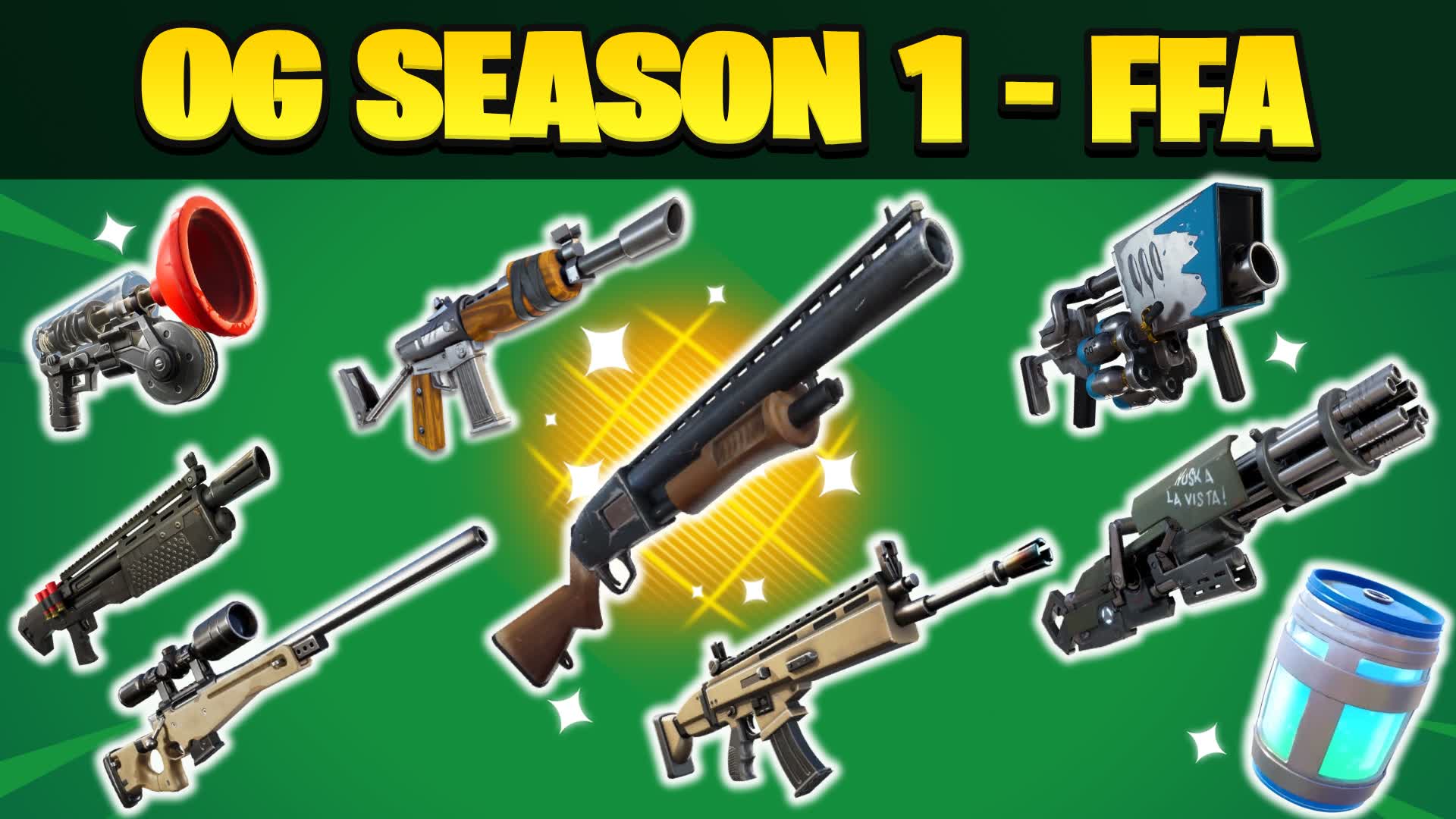 OG CHAPTER 1 - ALL WEAPONS FFA 0890-3972-6627 من ابتكار rwu - Fortnite