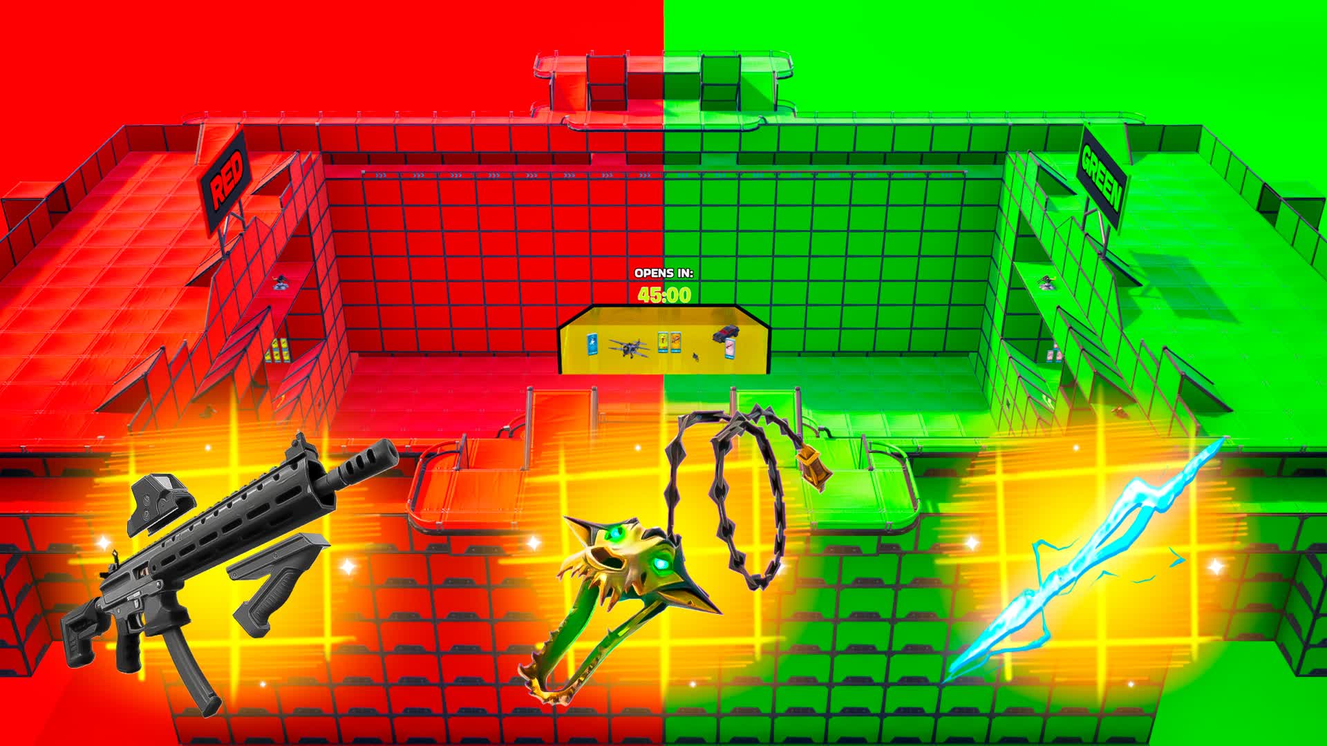 INSANE RED VS GREEN ️💚 7928-4333-0626 by jdb - Fortnite Creative Map ...