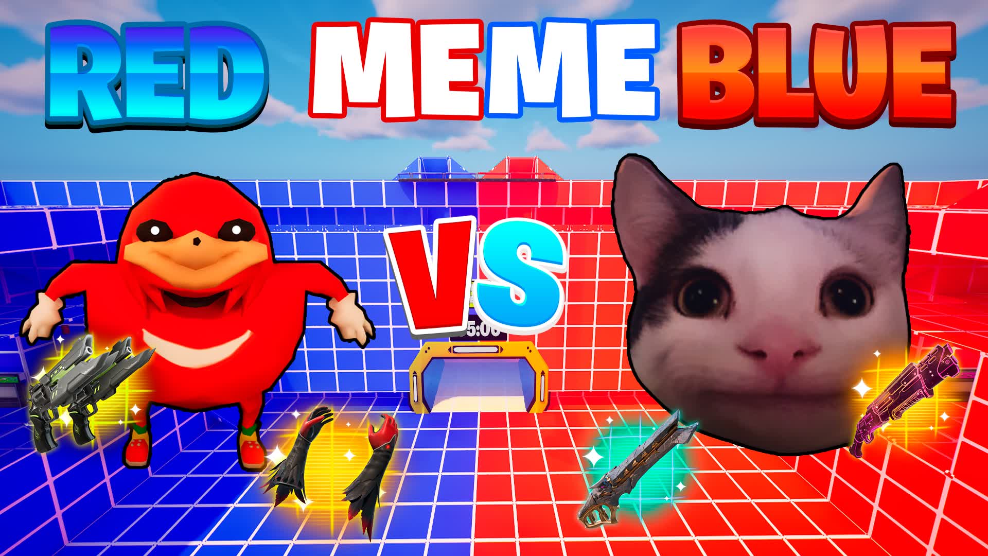 🔴 "Red vs Blue: MEME Clash!" 🔵 7819-2524-6192 by pesiksqd - Fortnite ...