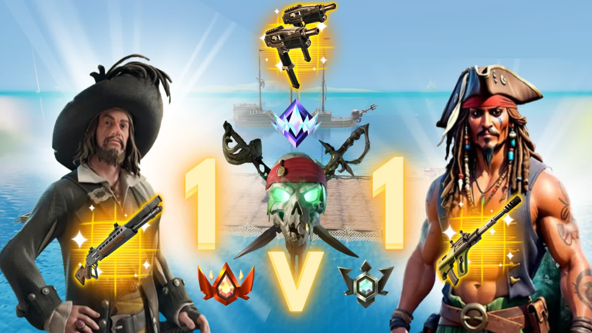 1V1 مبارزة القراصنة- Pirate duel 🏴‍☠ 9968-9837-4335 by knas - Fortnite ...