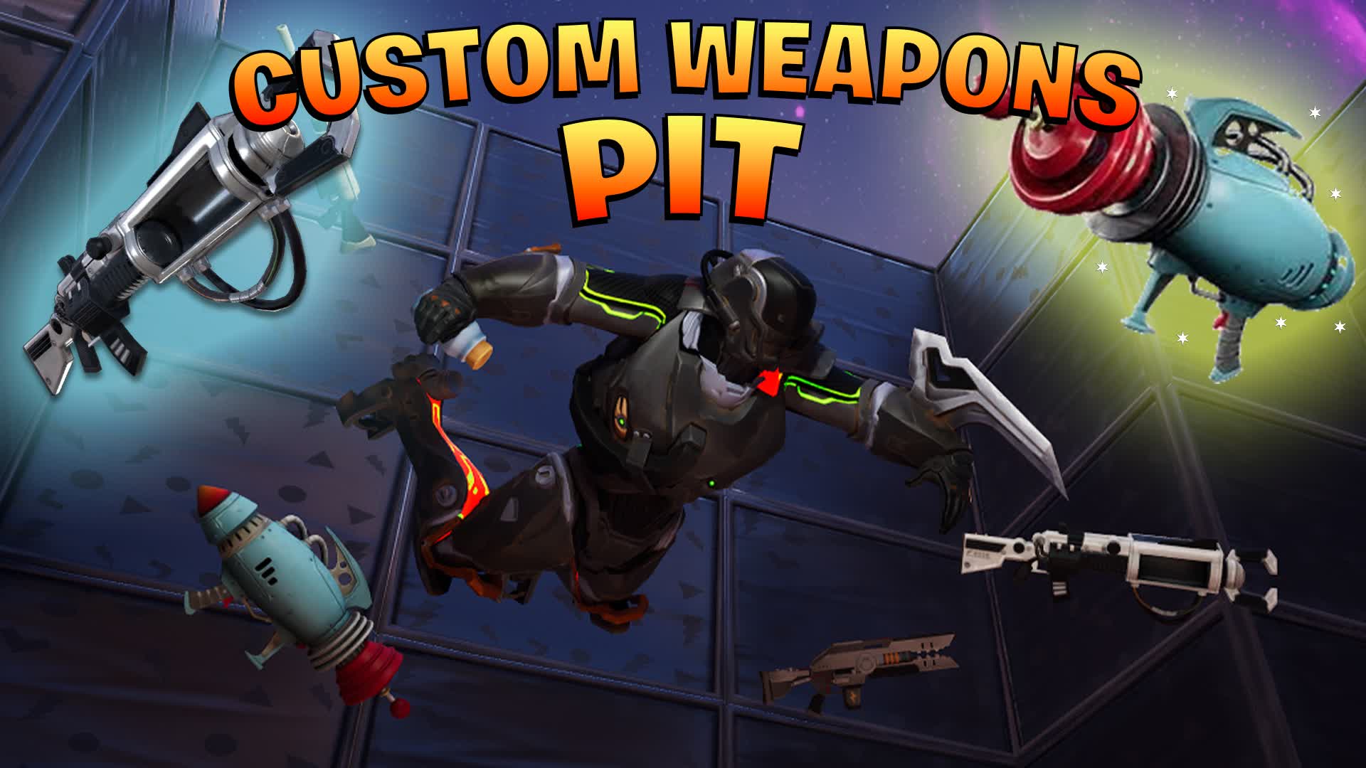 CUSTOM WEAPONS THE PIT 5361-0484-8803 by fortmonkey - Fortnite Creative ...