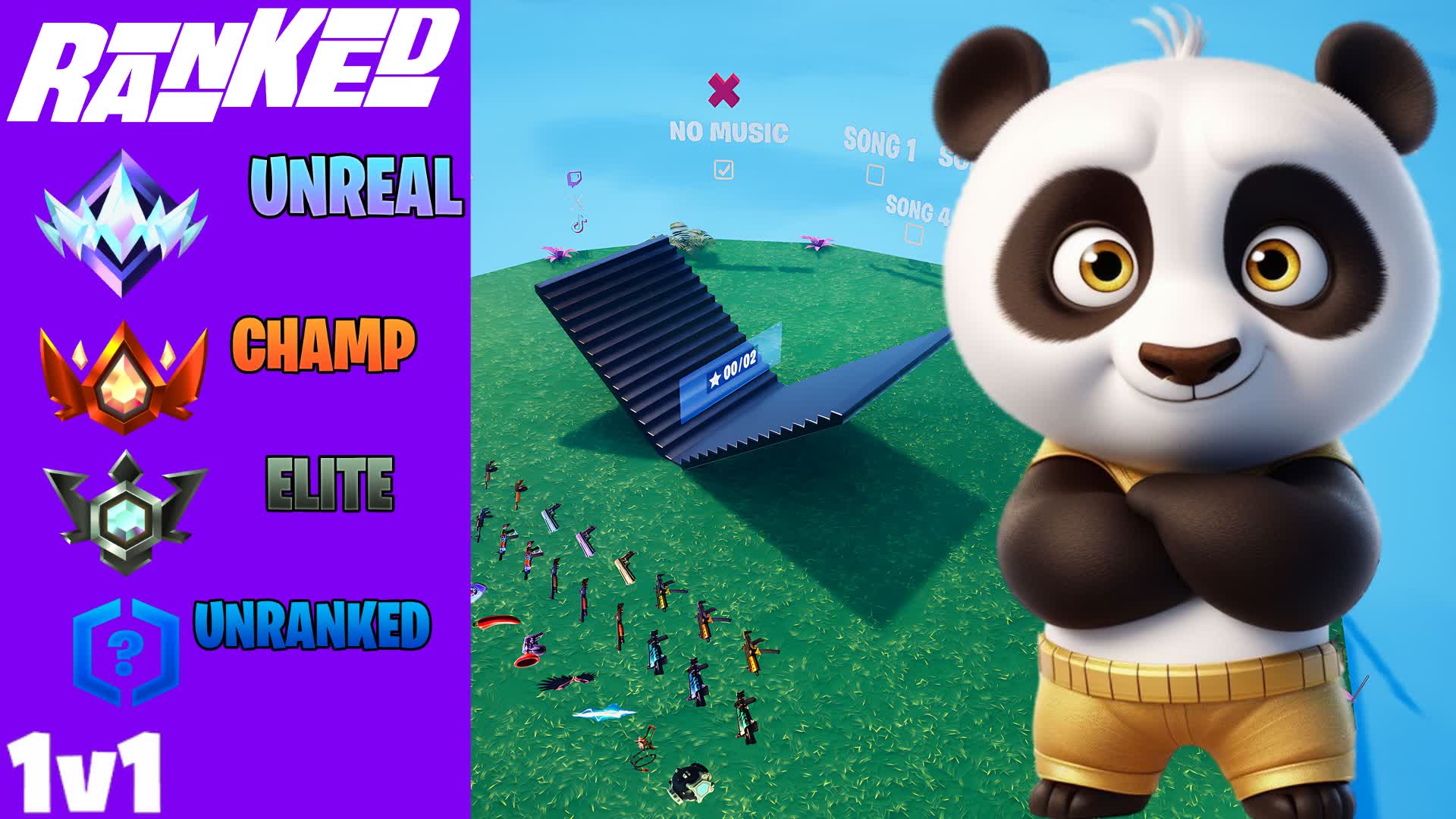 Juega [RANKED]🐼Panda Kunfo 1v1 🐼 - 3448-1809-2651 | Fortnite Zone