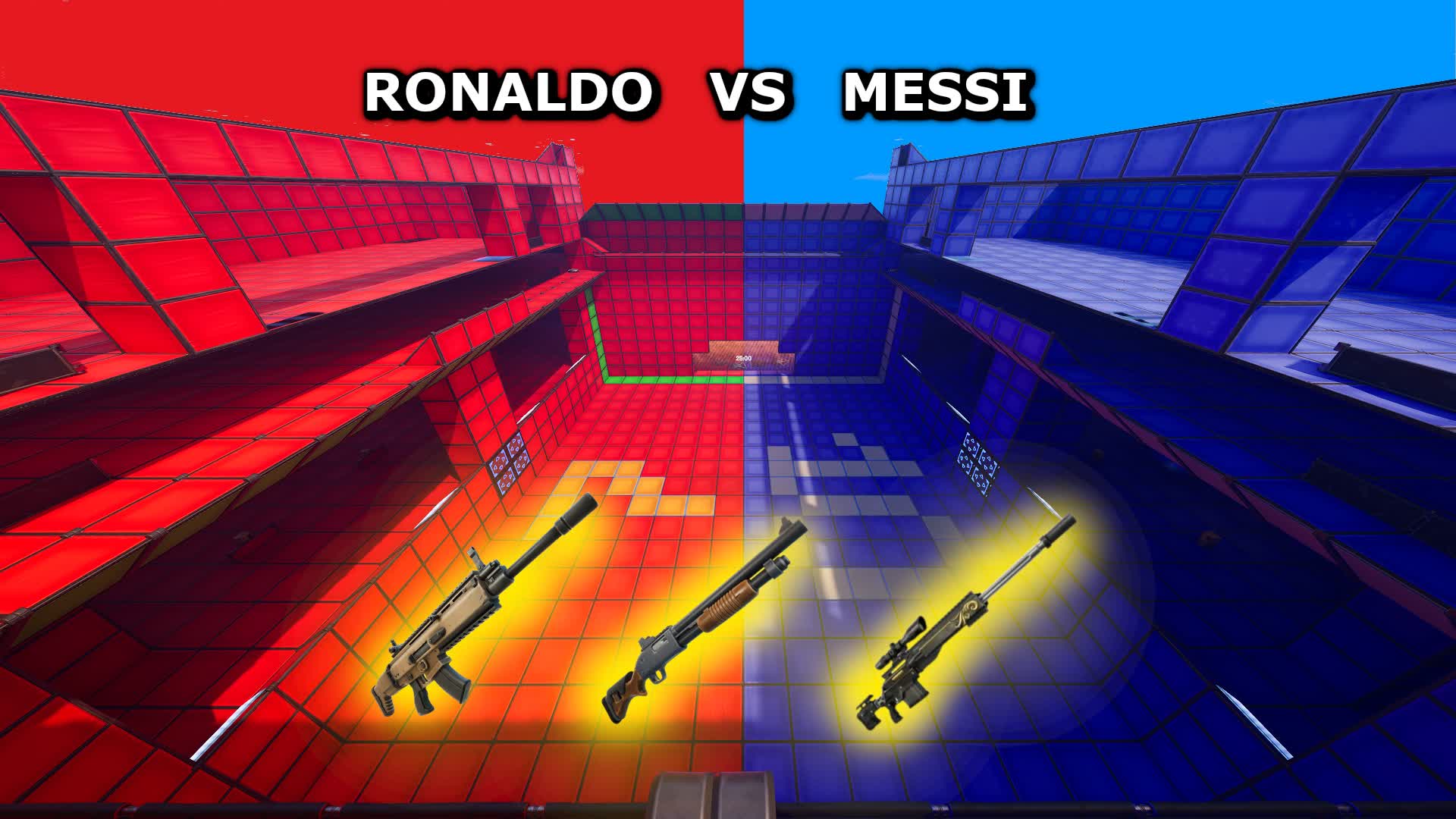 INSANE RONALDO VS MESSI 🔴🔵 2127-7859-0506 by ghosty_fn - Fortnite Creative Map Code - Fortnite.GG