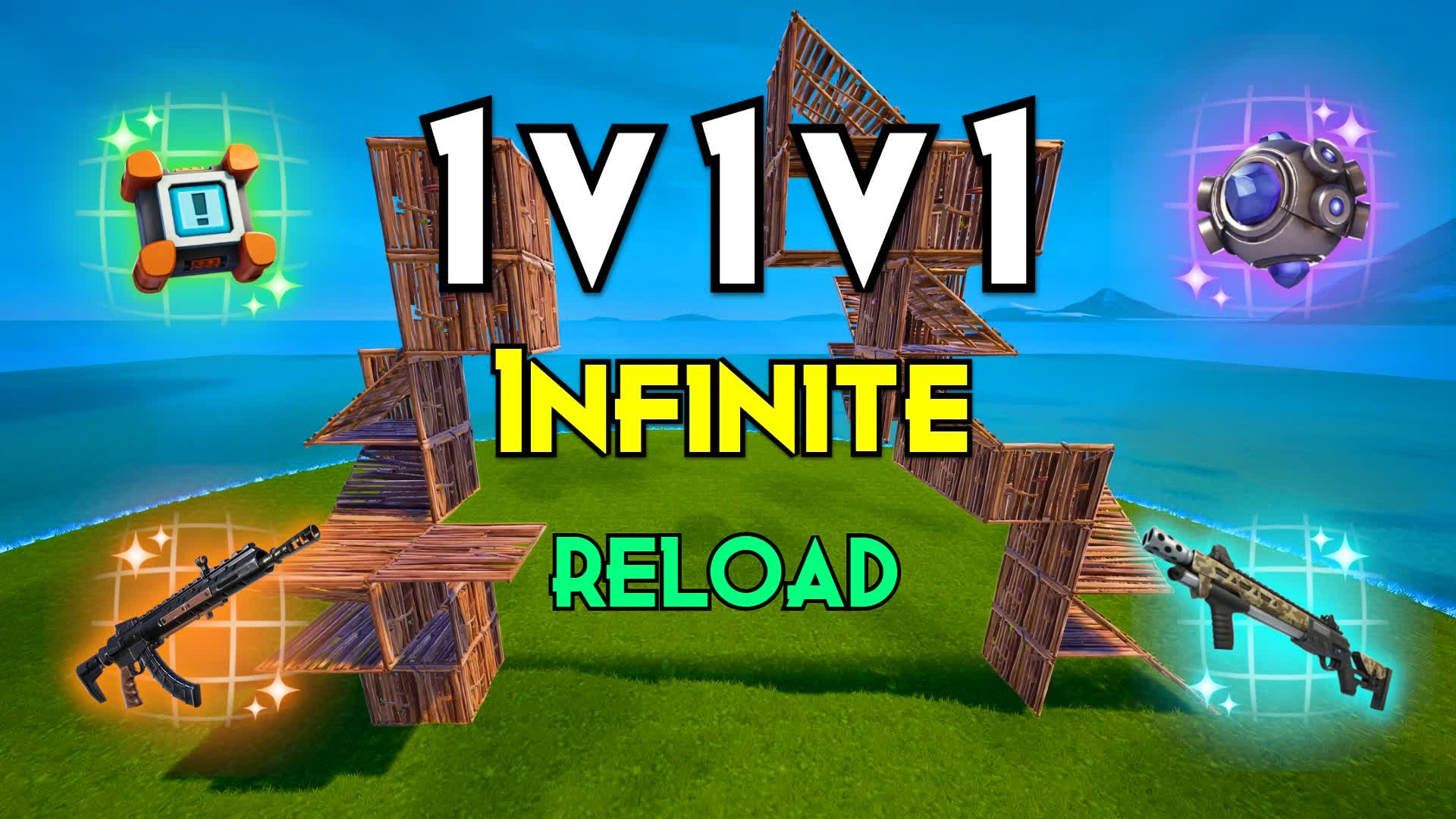 1V1V1 RELOAD PVP 2V1 1V2 1V1V1 HERO FFA 9244-8390-3987 by frivzzy - Fortnite Creative Map Code ...