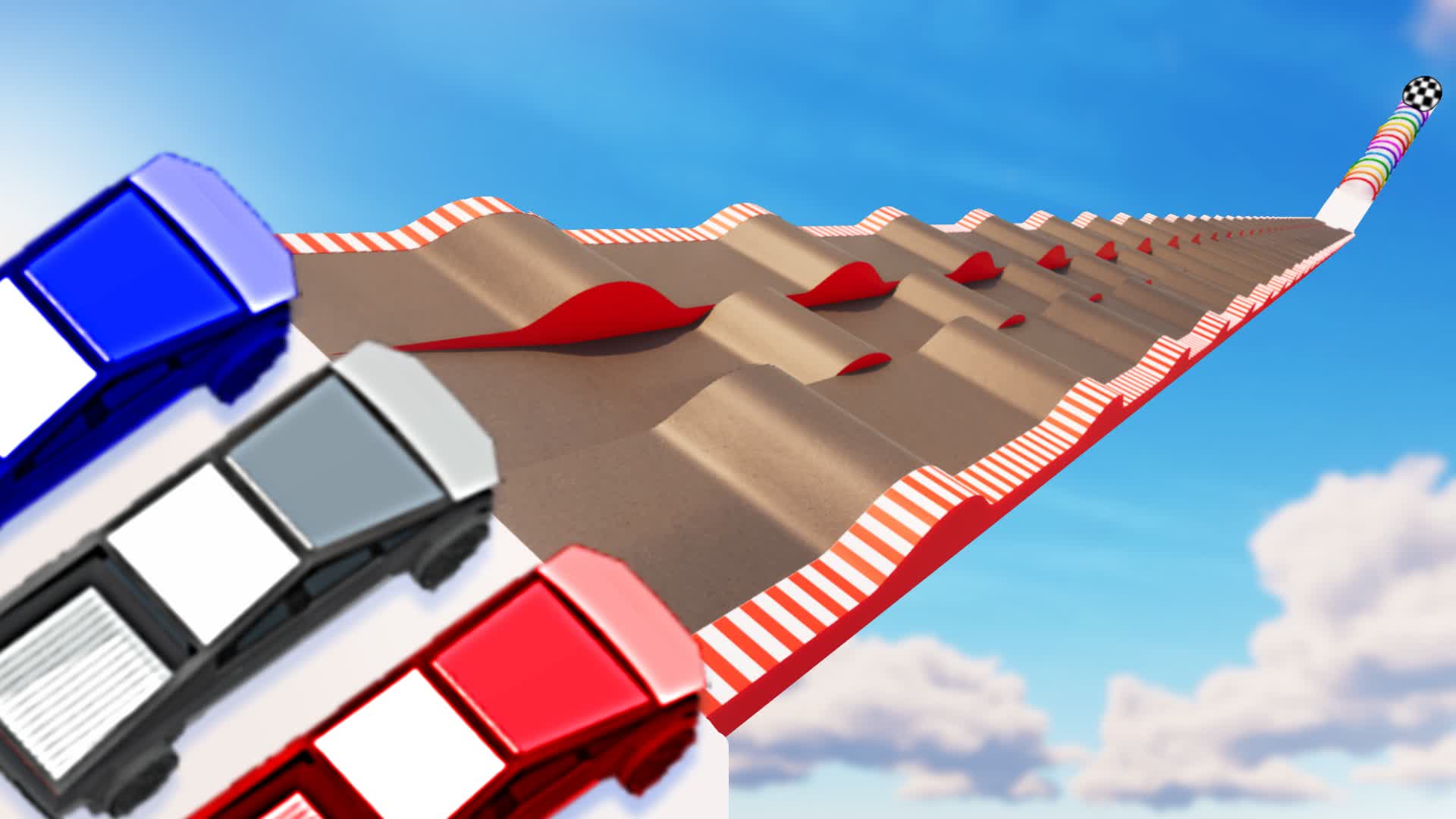 CARS MEGA RAMP ASPHALT CRAZY 2692-3798-1937 من ابتكار oncreative - Fortnite